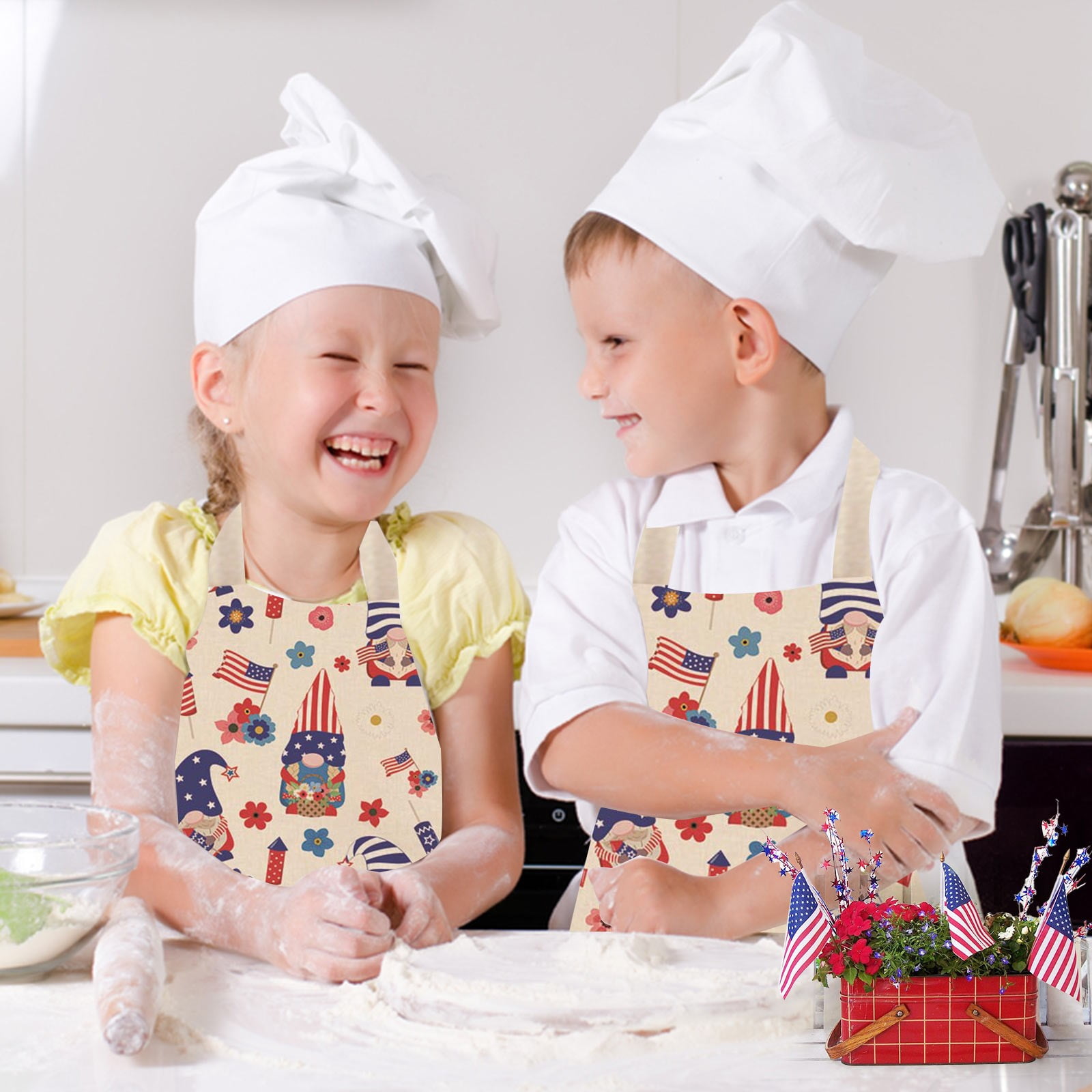 Casaio Apron American Independence Day Apron Home Party Sleeveless ...