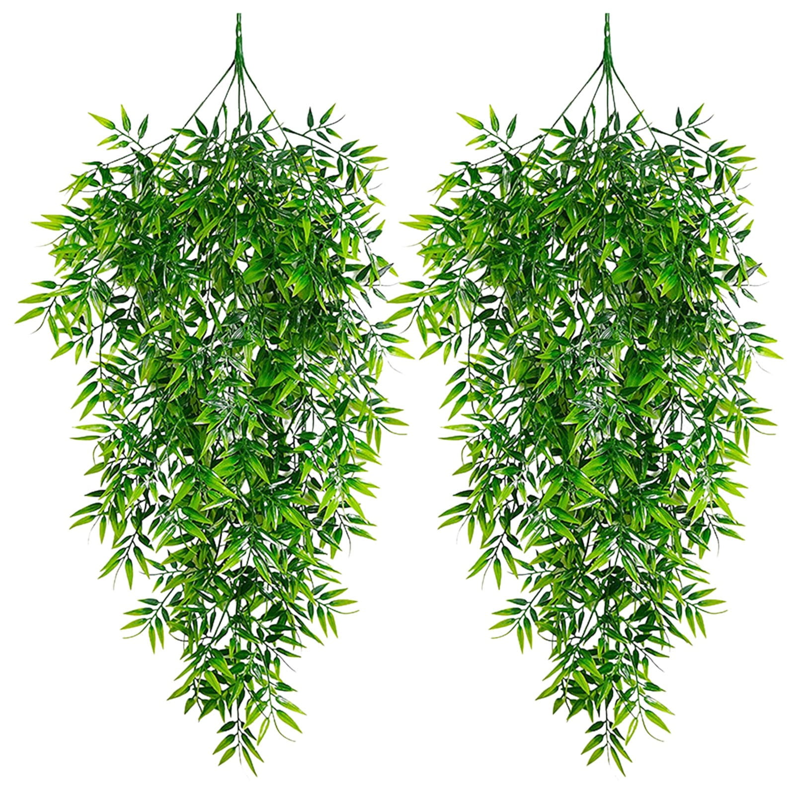 Casaio Artificial Rattan Vine Artificial Bamboo Leaf Rattan Vine ...