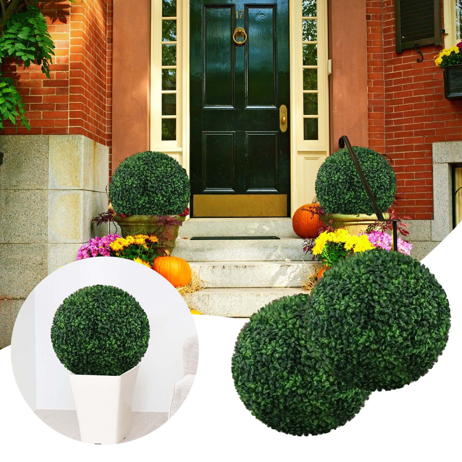 Casaio Artificial Topiary Ball Artificial Boxwood Ball Topiary Plant ...