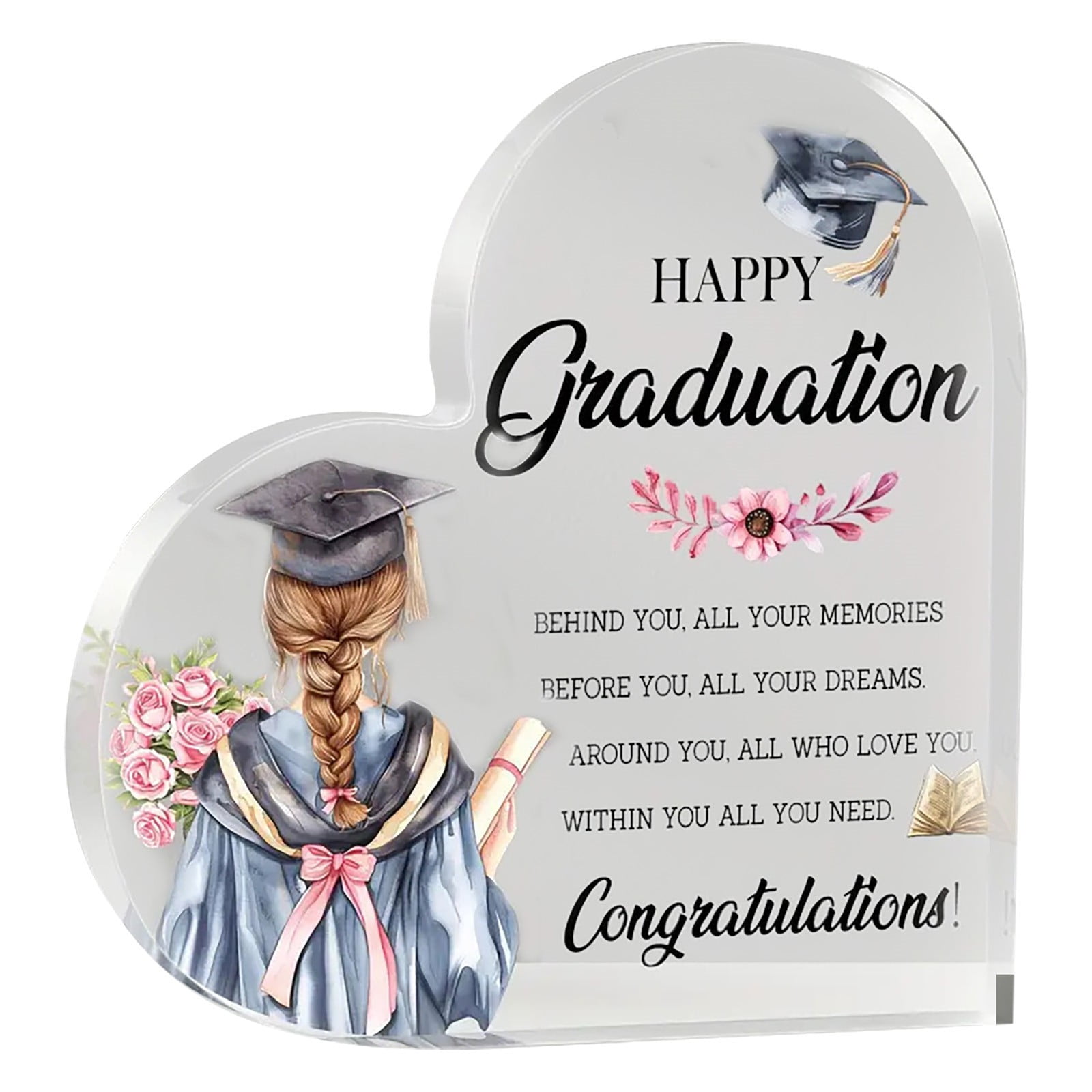 Casaio Creative Graduation Season Decor 2025 Graduation Keepsake Heart ...