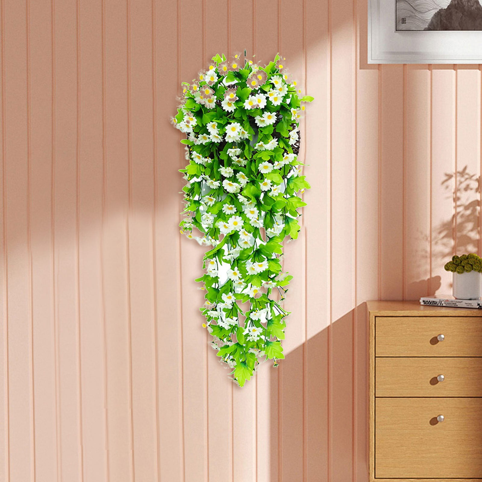 Casaio Hanging Violet Flower Hanging Artificial Violet Flower Garland ...