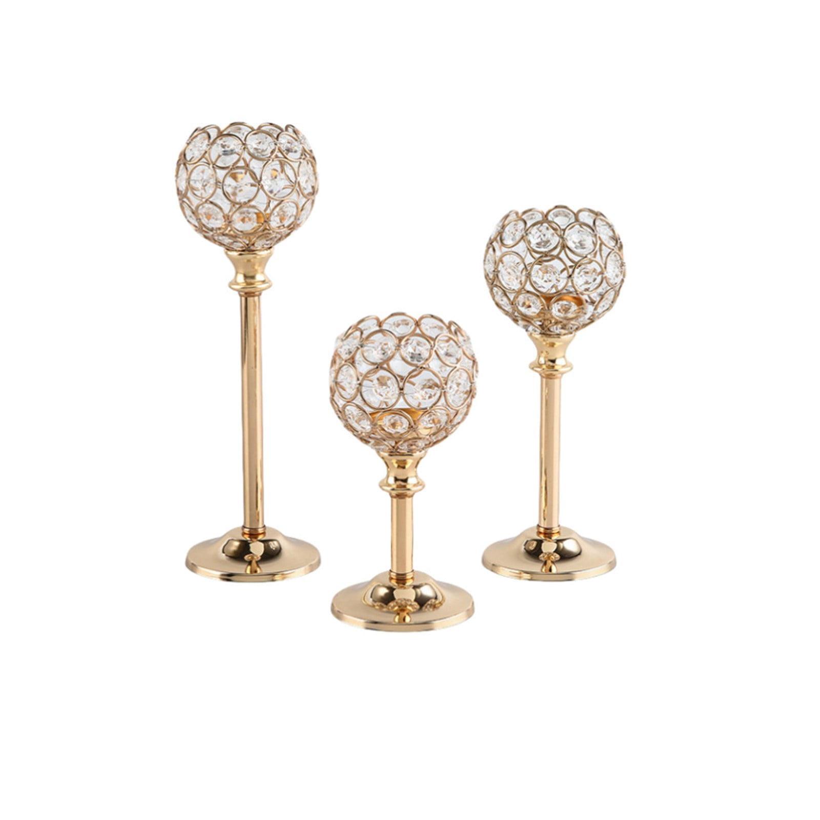 Casaio Mini Candlestick Holders Mini European Crystal Candlestick ...