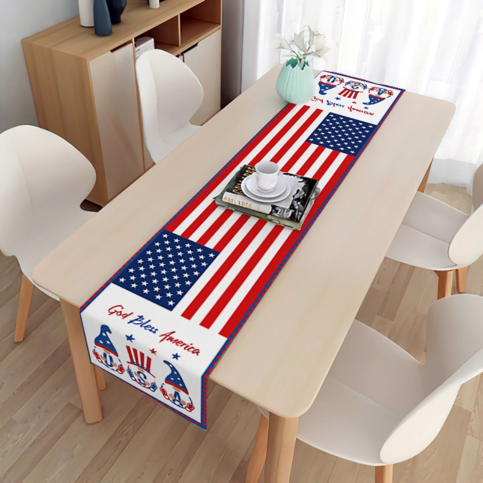 Casaio Table Flag American Flag 4th July Patriotic Memorial Day Table ...