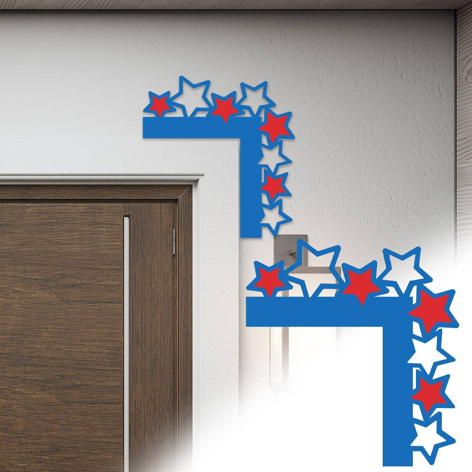 Casaio Wooden Door Frame Decoration Independence Day Patriotic Wooden ...