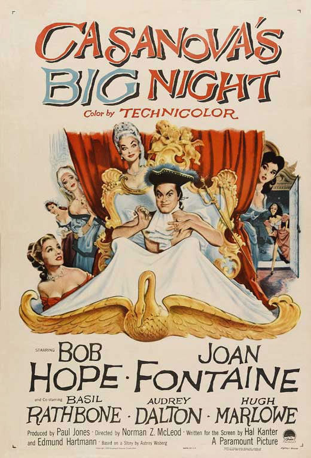 Casanova's Big Night - movie POSTER (Style A) (27" x 40") (1954 ...