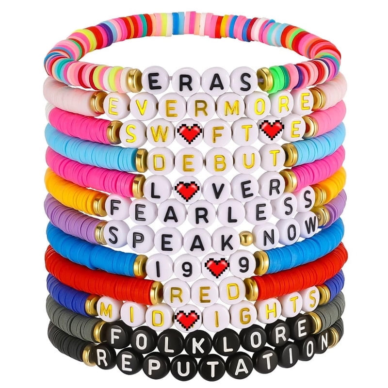 Casapre 11 Pcs Taylor Bracelet Friendship Bracelet,TS Album Inspired Bracelets Set - Walmart.com