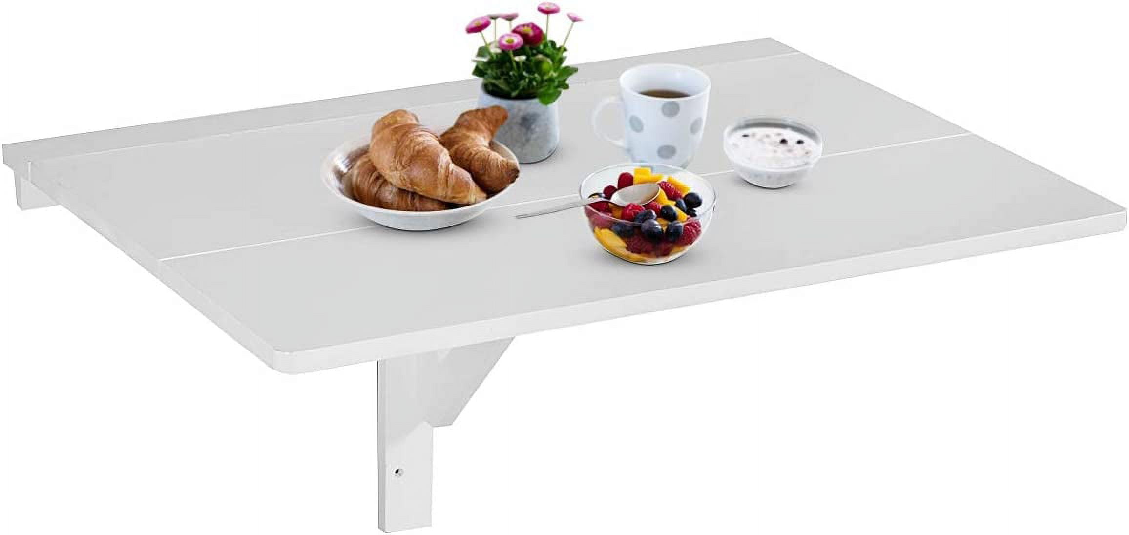 Casart Wall-Mounted Table, Floating Folding Drop-Leaf Table, Space ...