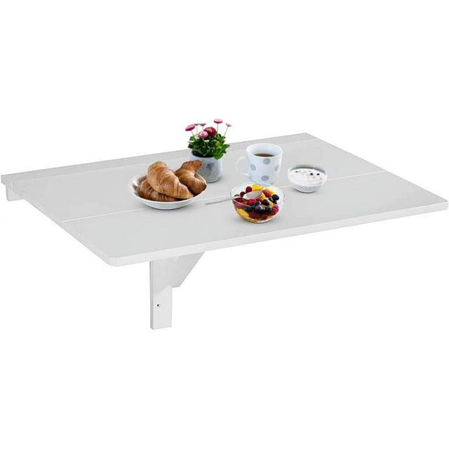 Casart Wall-Mounted Table, Floating Folding Drop-Leaf Table, Space ...