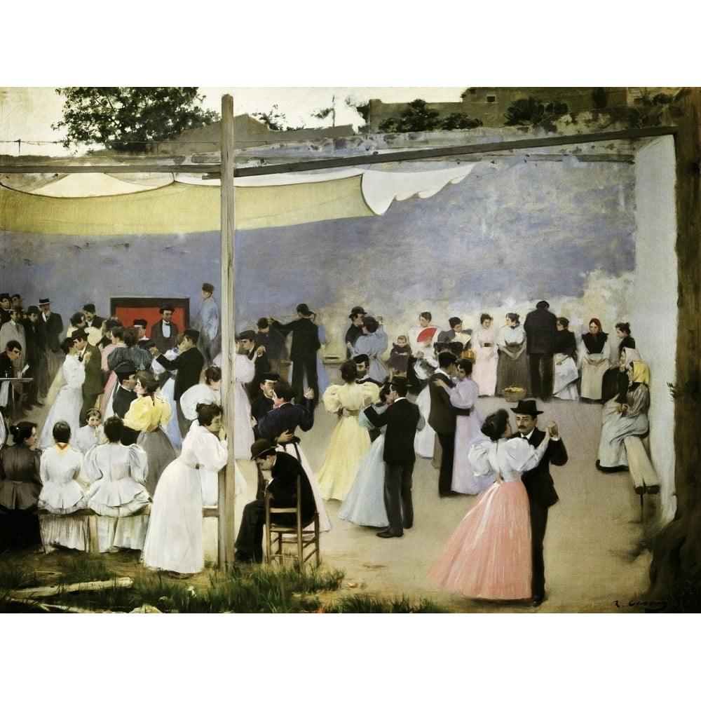 Casas I Carbo Ram _n (1866-1932). Evening Dance. 1896. Spain. Barcelona ...