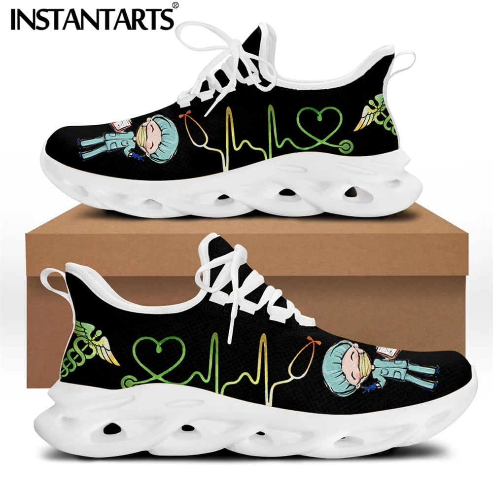 Casaul Black Nurse Shoes Women Sneakers Premium Sketch Physio Female ...