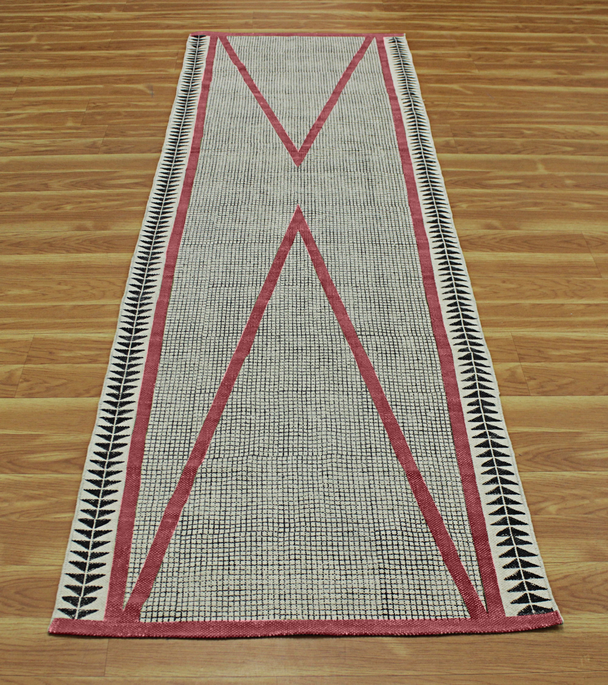 Casavani Block Printed Cotton Kitchen Runner Kilim Rug for Hallway And ...