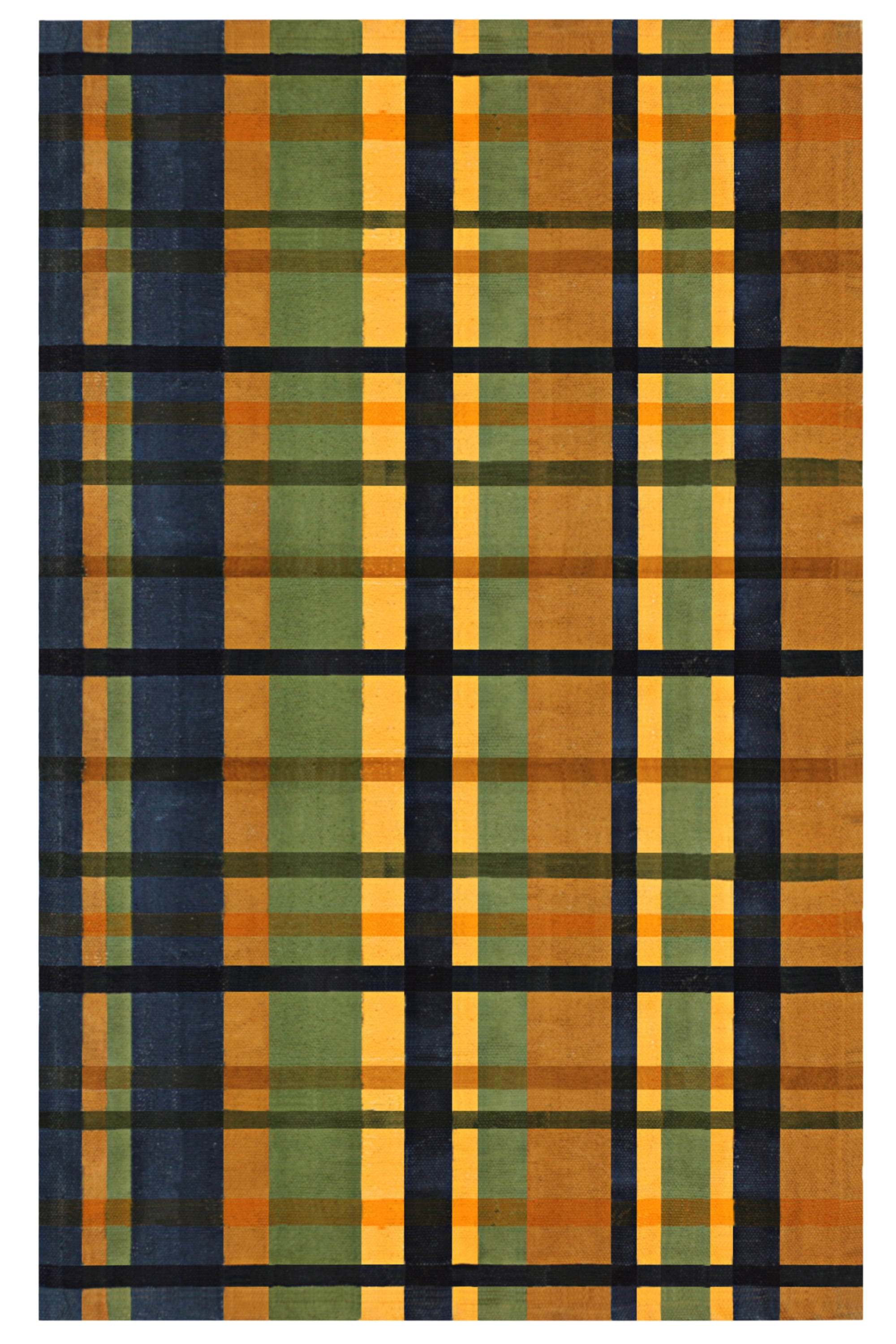 Casavani Cotton Black Kilim Flat Weave Carpet Geometric Bedroom Rug 4x4 ...