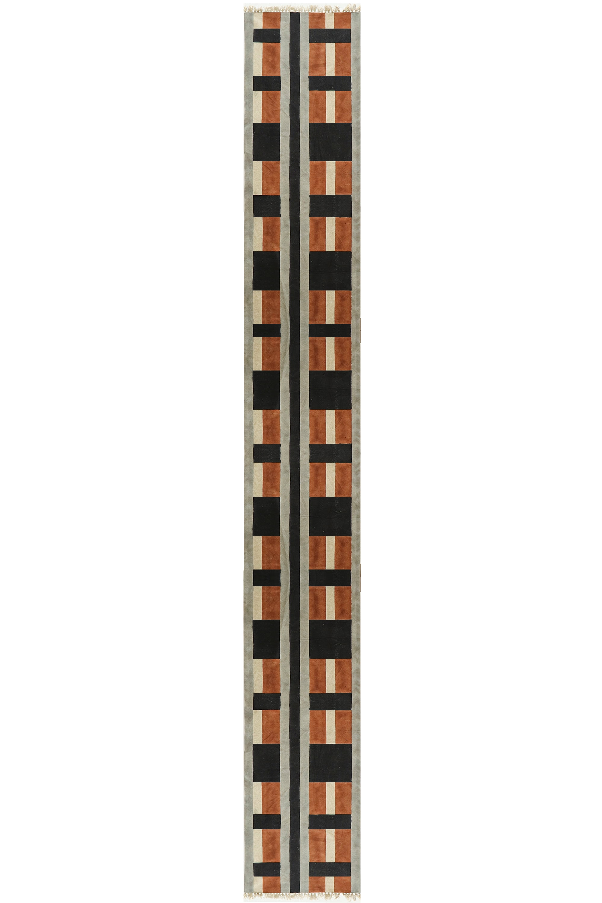 Casavani Cotton Hallway Stair Runner Rug Block Printed Black Cotton Rug ...
