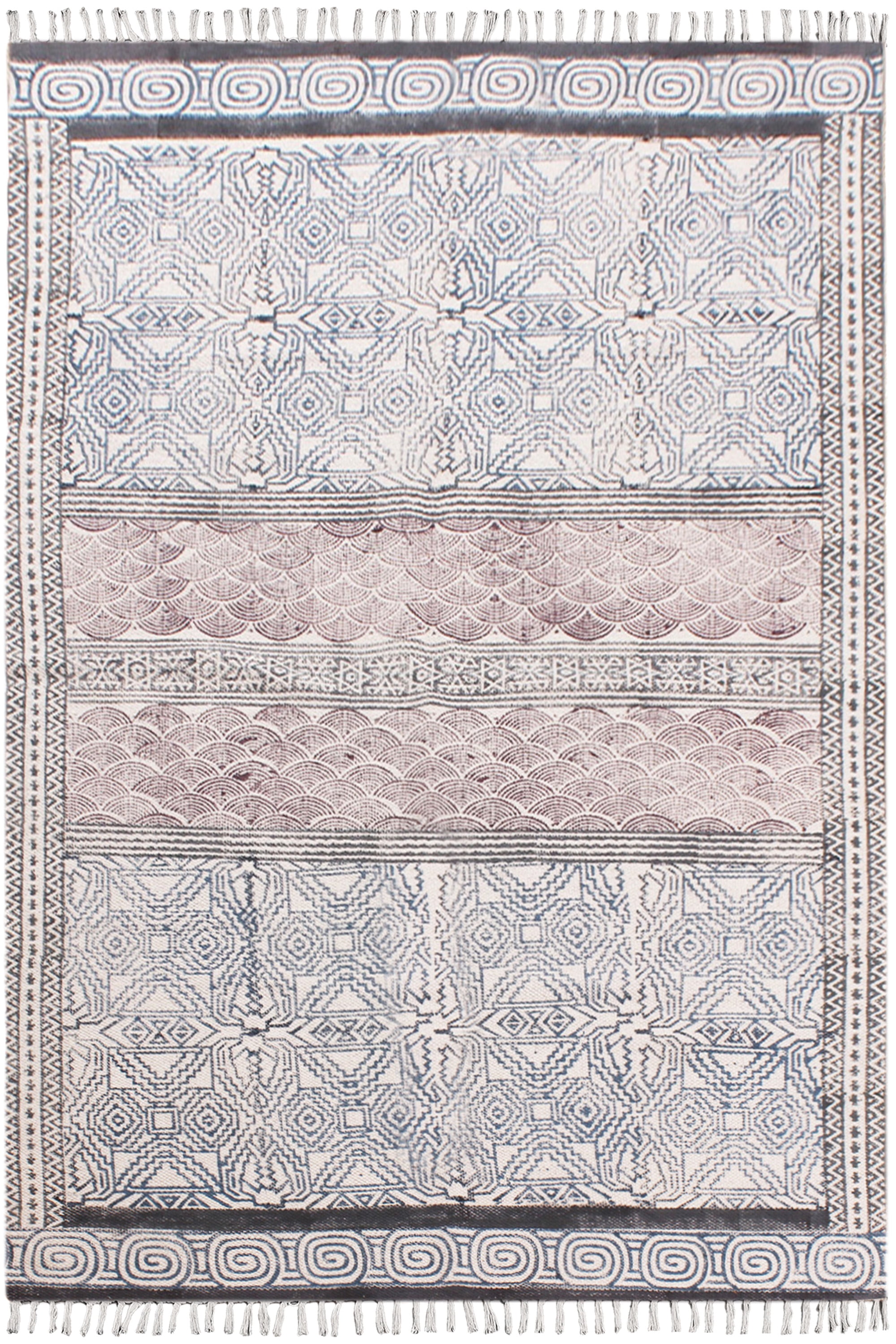 Casavani Eco Friendly Traditional Handmade Rug,Blue 2x3 feet - Walmart.com