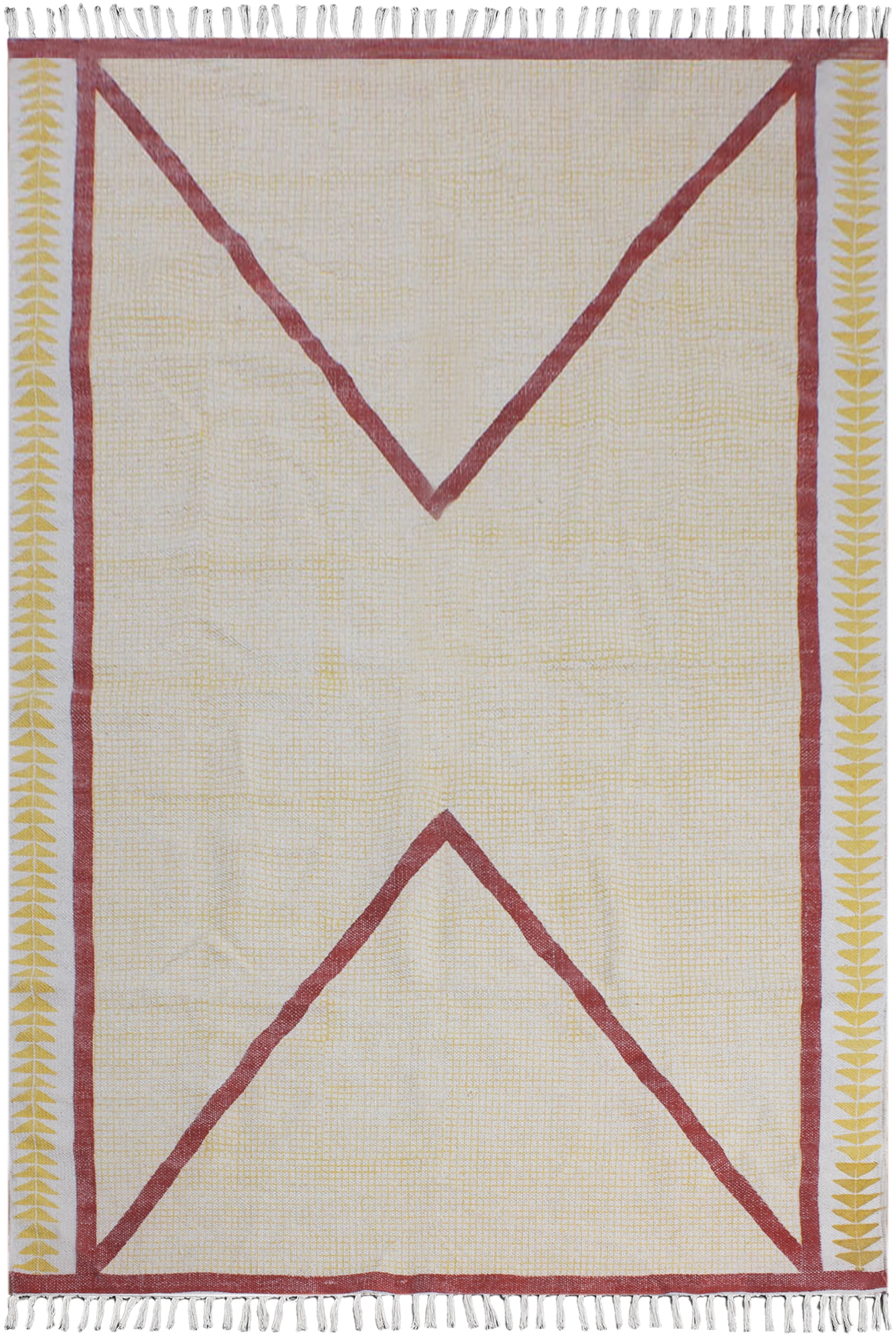 Casavani Eco friendly Geometric Yoga Area Rug, Yellow 5x7 feet ...