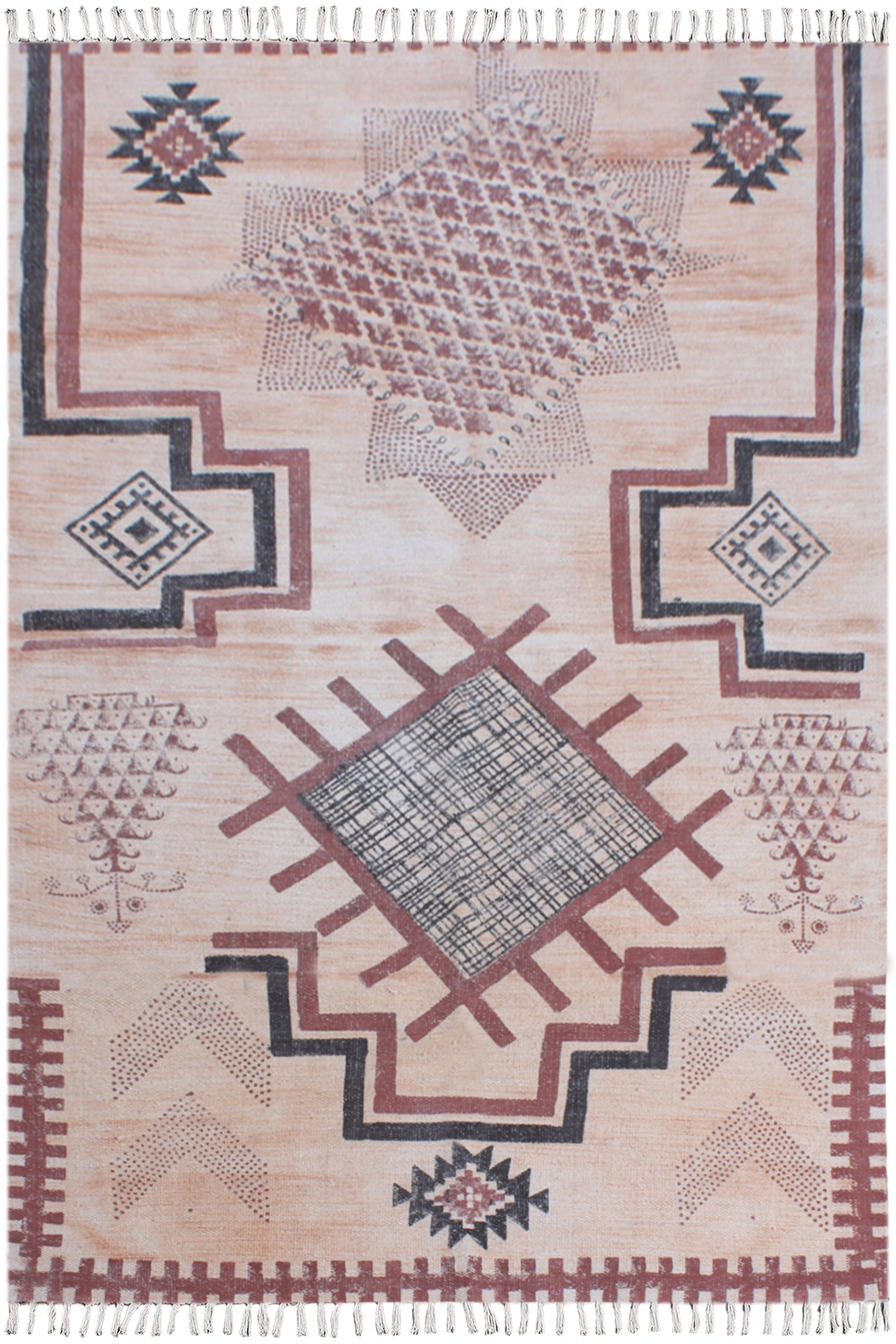 Casavani Flat Weave Custom Living Room Rug, Brown 9x15 ft - Walmart.com