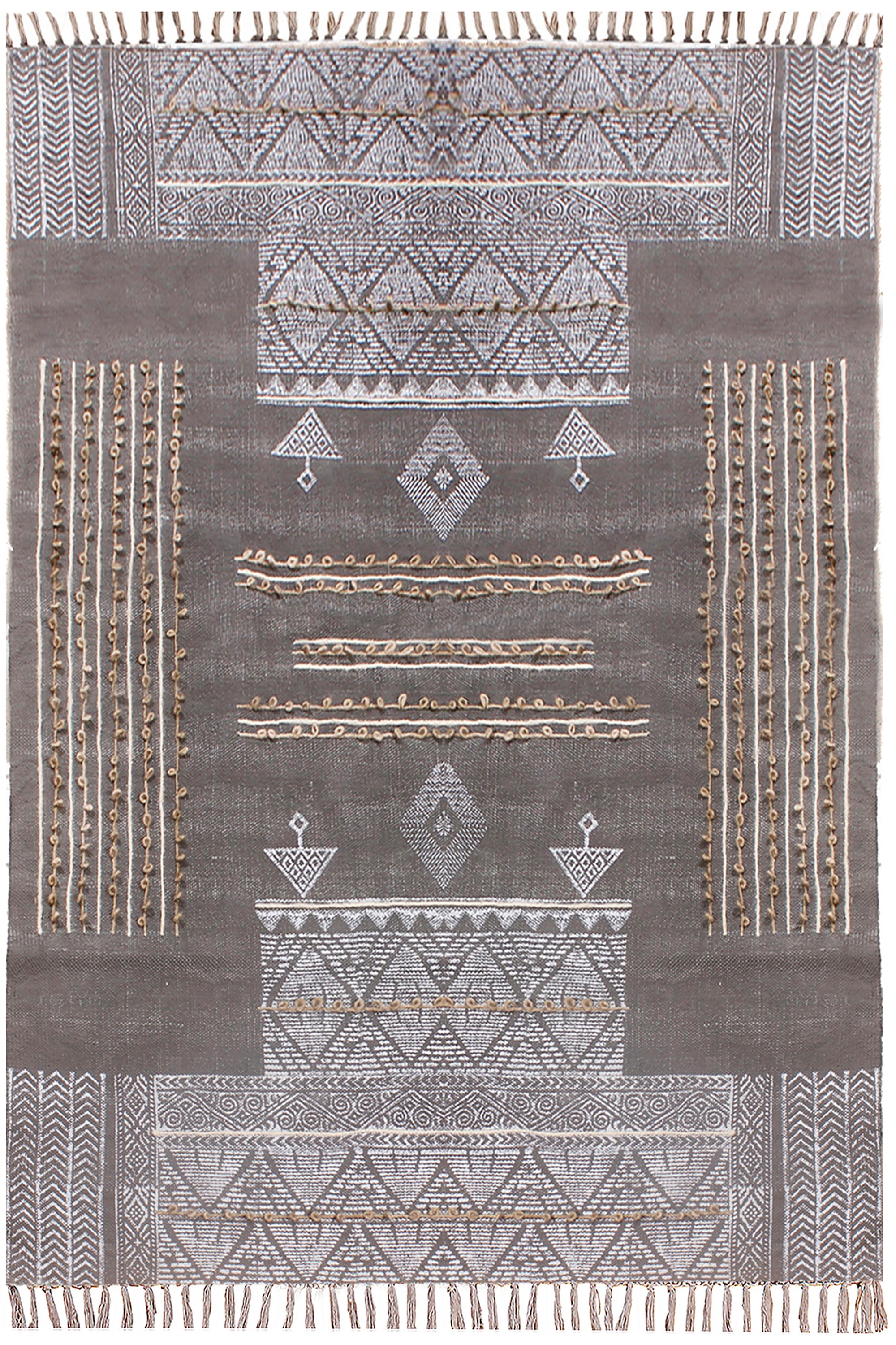 Casavani Gray Living Room Rug Garden Area Carpet Rectangle Floor Kilim ...