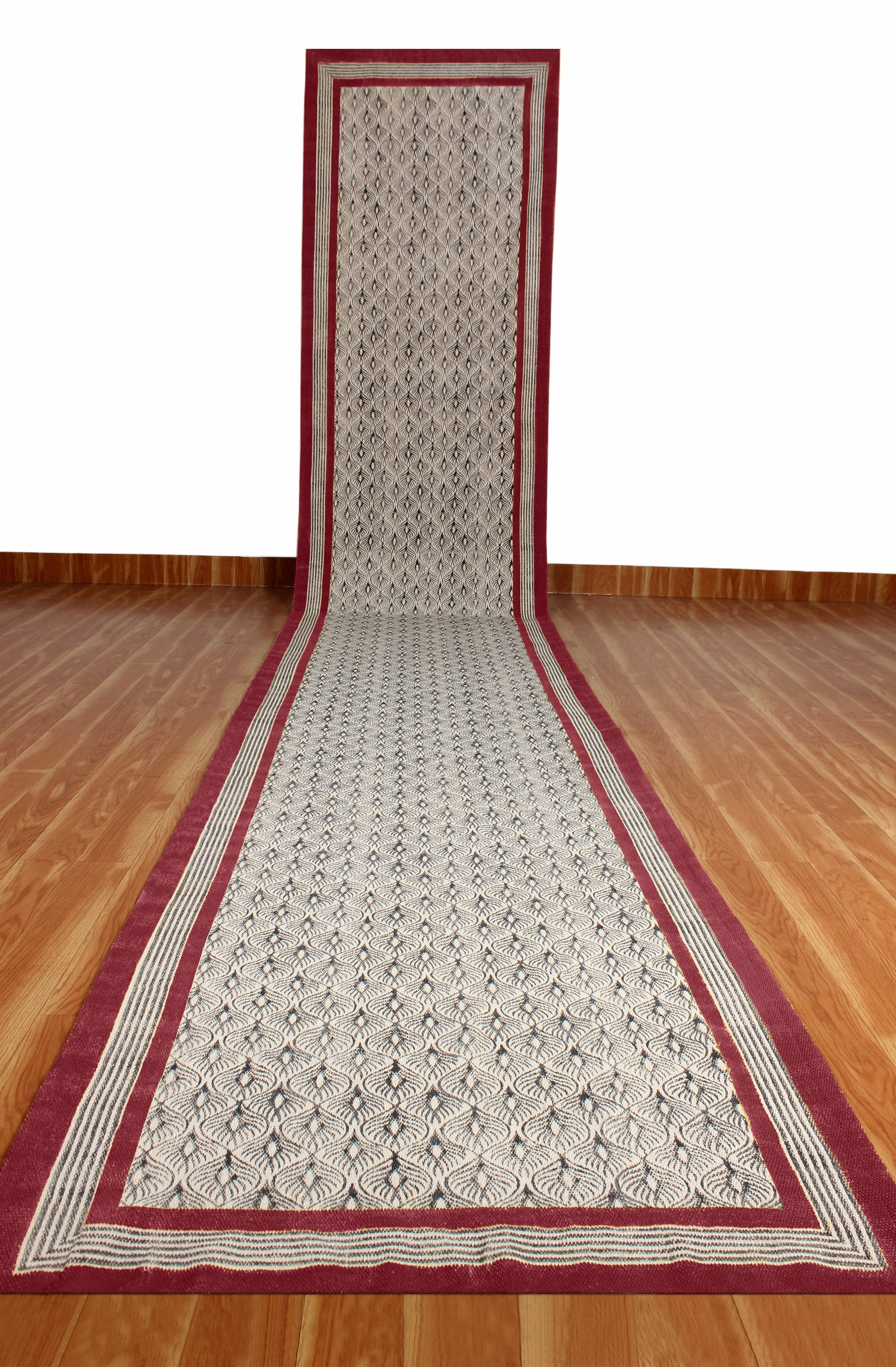 Casavani Hallway Kitchen Runner Rug Cotton Handblock Printed Red Rug ...