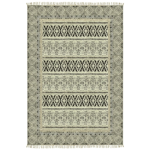 Casavani Handblock Printed Cotton Area Rug Square Dining, Bedroom Area ...