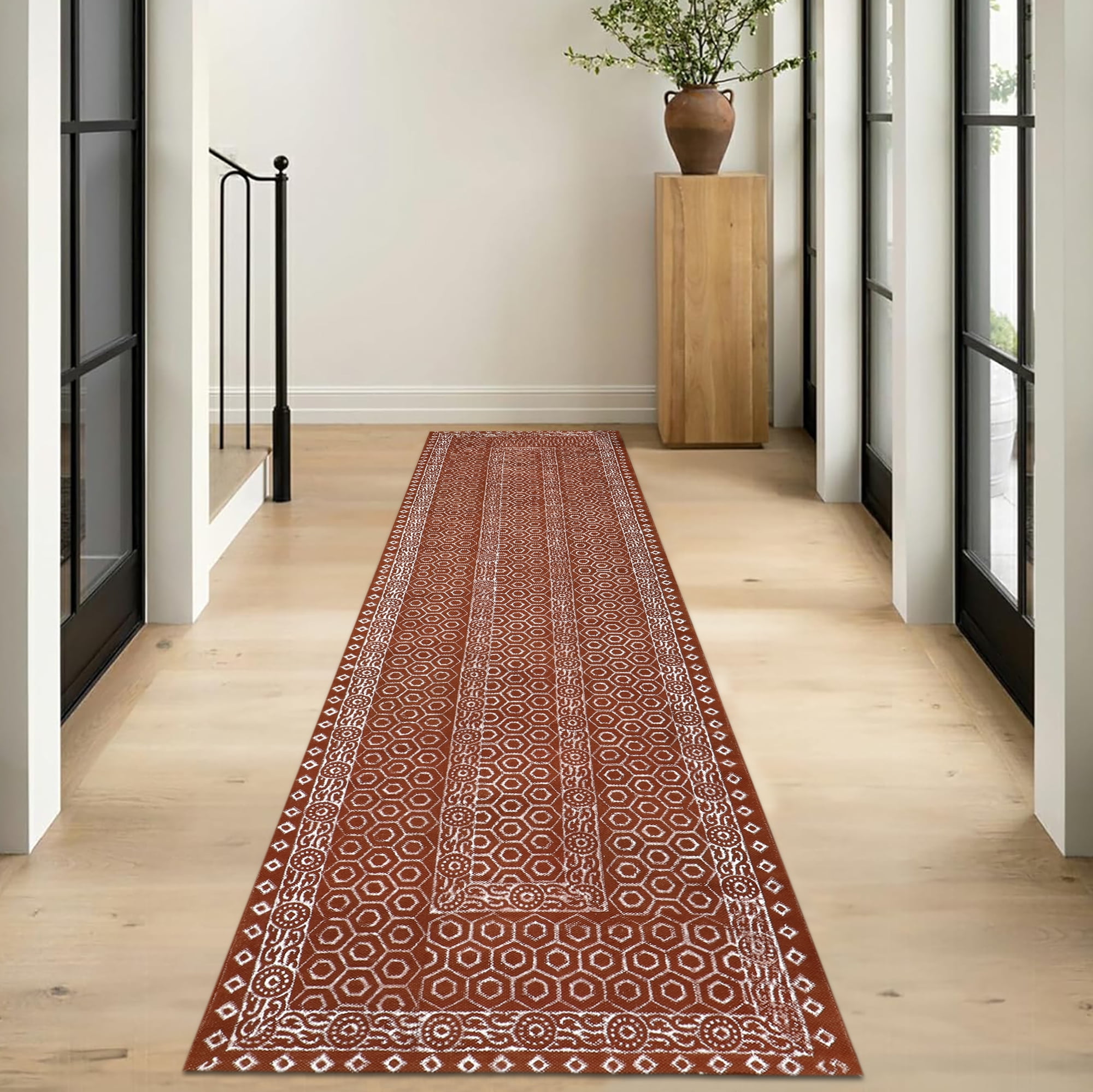 Casavani Handblock Printed Cotton Hallway Stair Runner Rug Home Decor ...