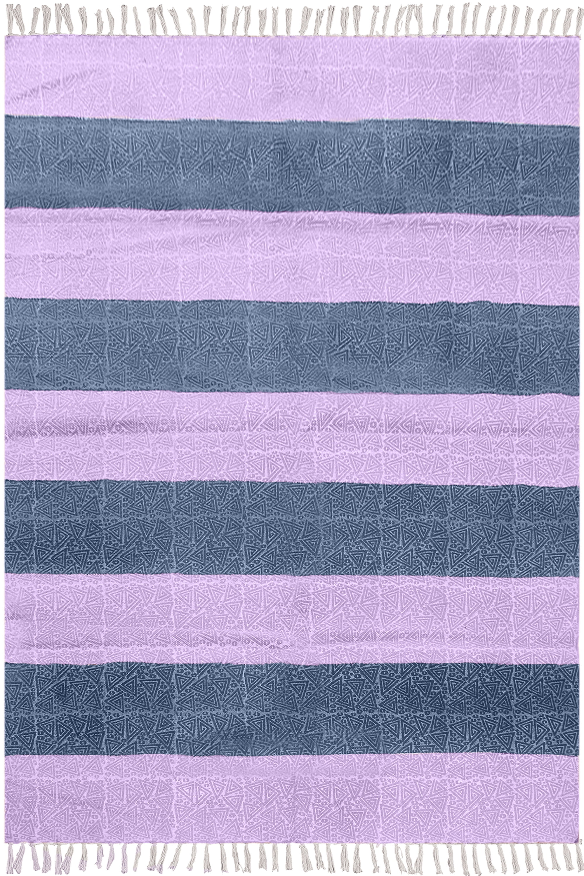 Casavani Handblock Printed Cotton Rug Blue Hallway Runner Area Carpets ...