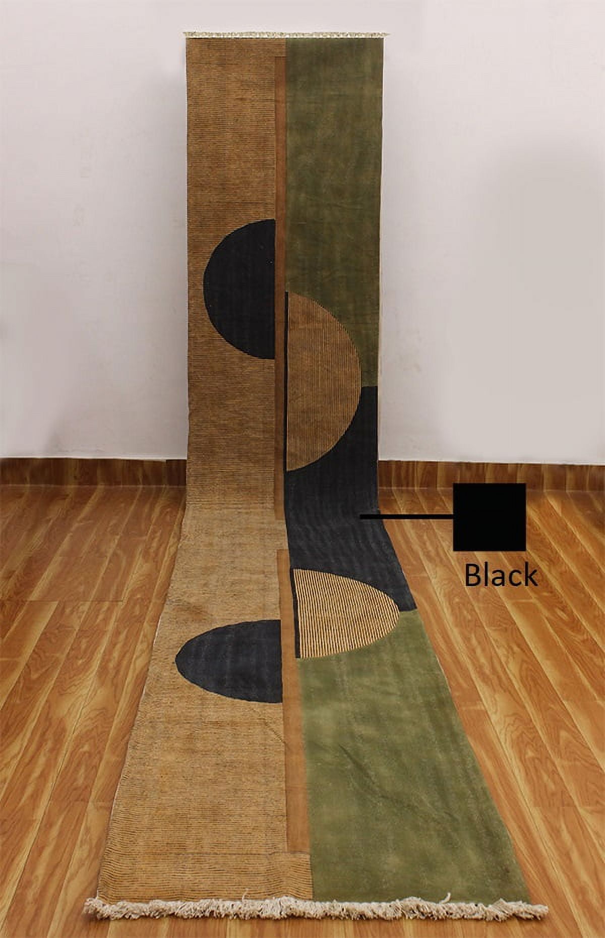 Casavani Handmade Block Printed Brown Cotton Dhurrie Bedroom and Dining ...