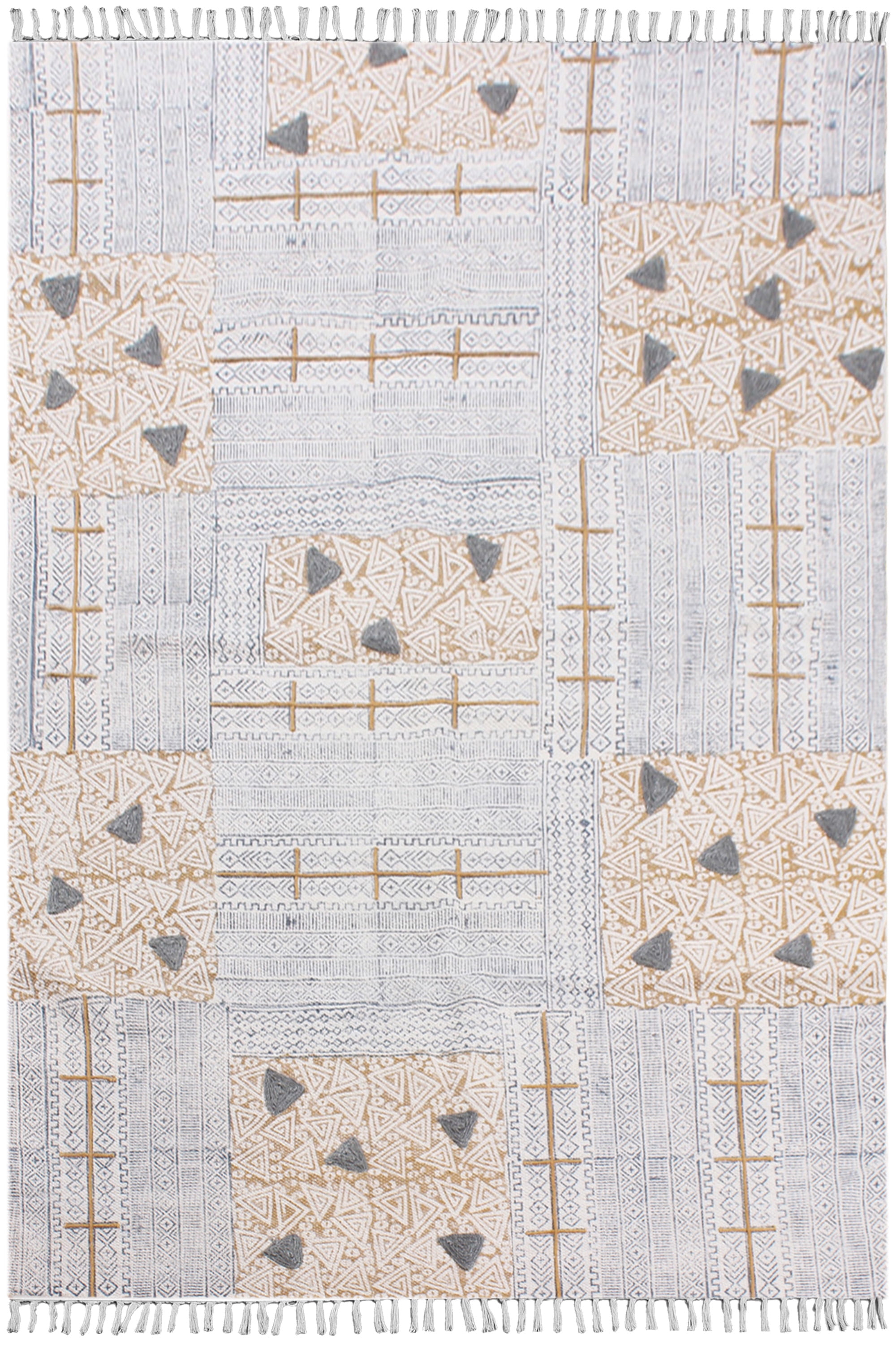 Casavani Handmade Cotton Flat Weave Custom Rug,Blue 5x8 Ft - Walmart.com