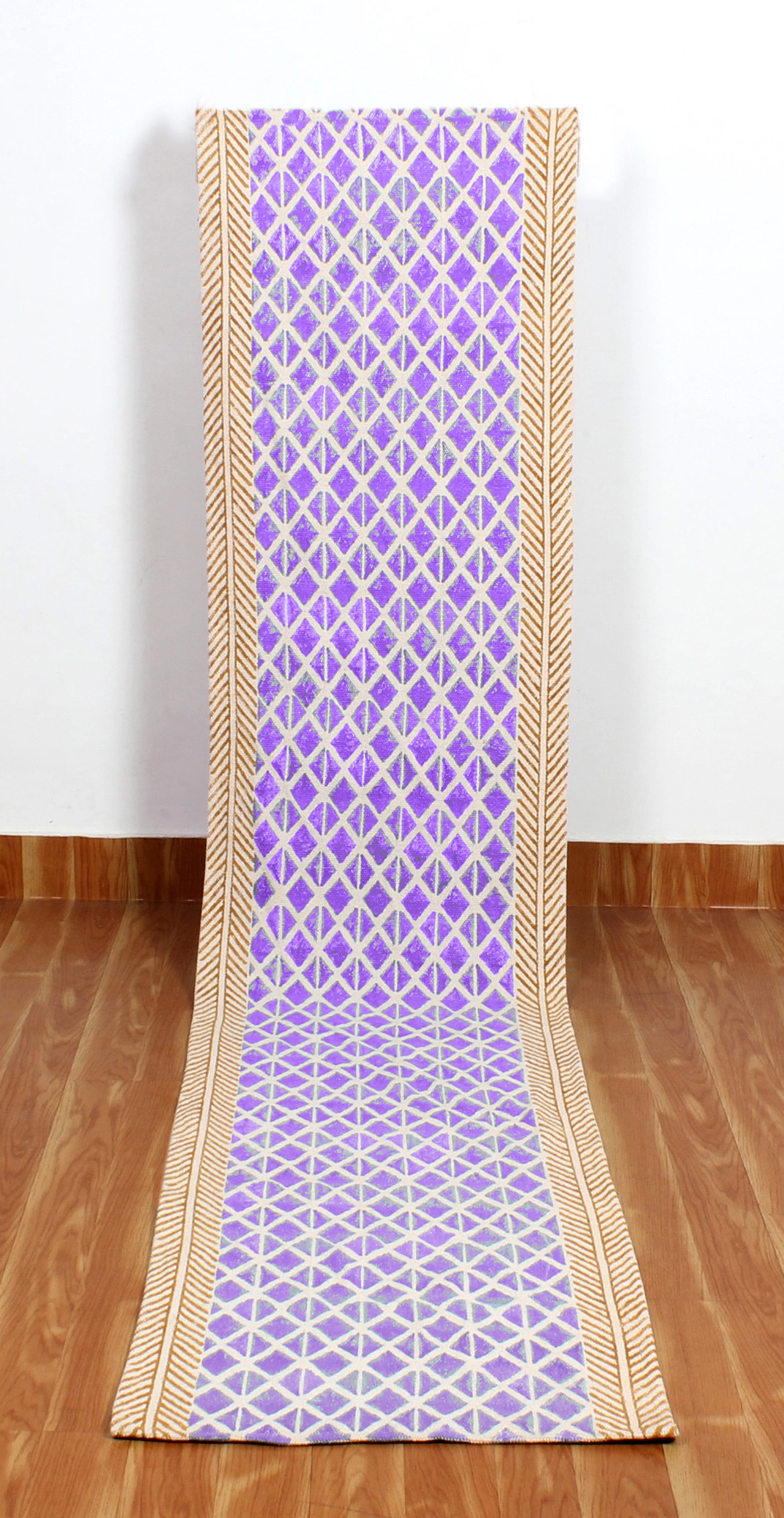 Casavani Handmade Cotton Runner Area Rug for Hallway & Stairs Block ...
