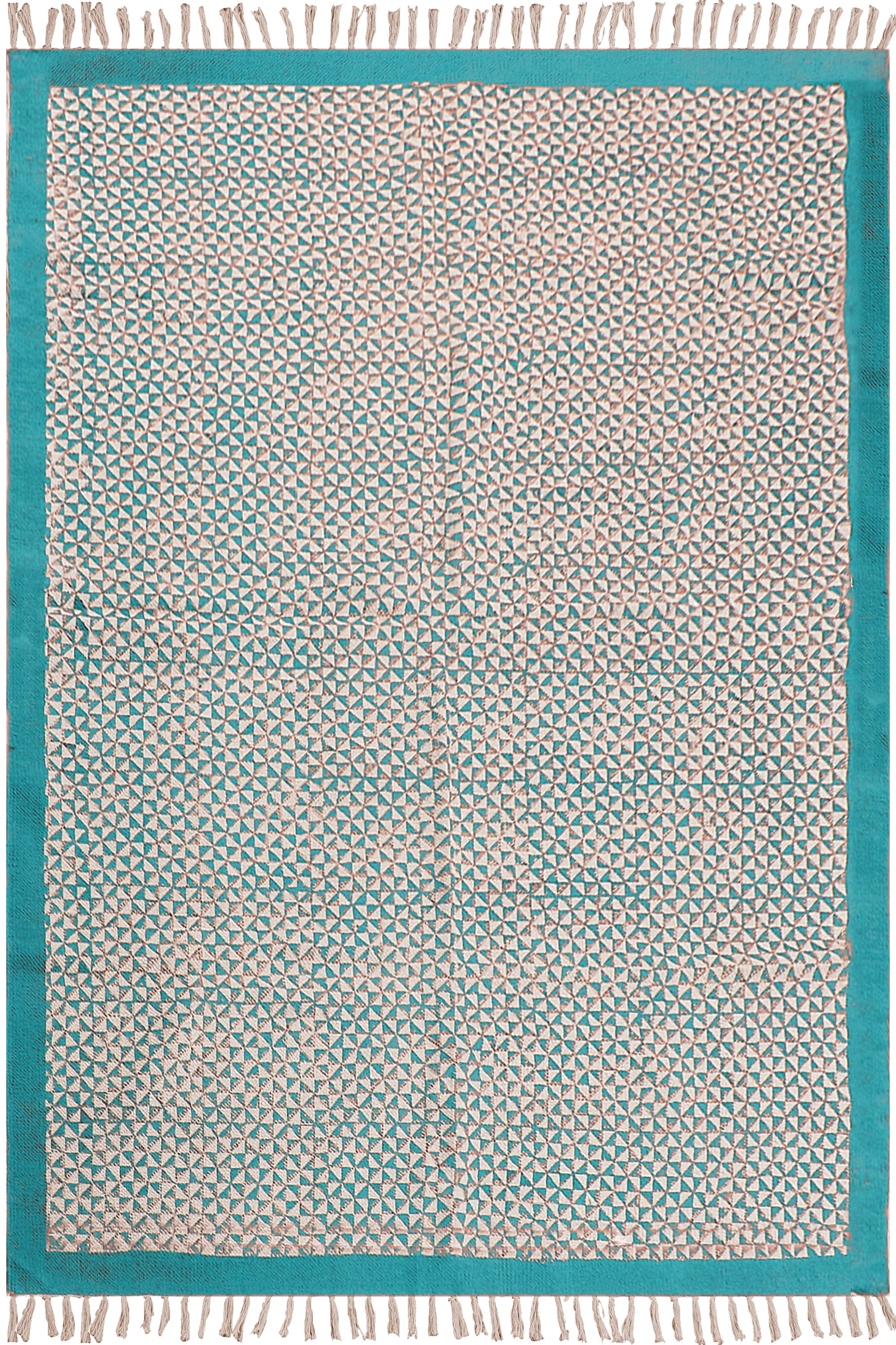 Casavani Handwoven Blue Cotton Dhurrie Hallway Stair Runner Area Rug ...