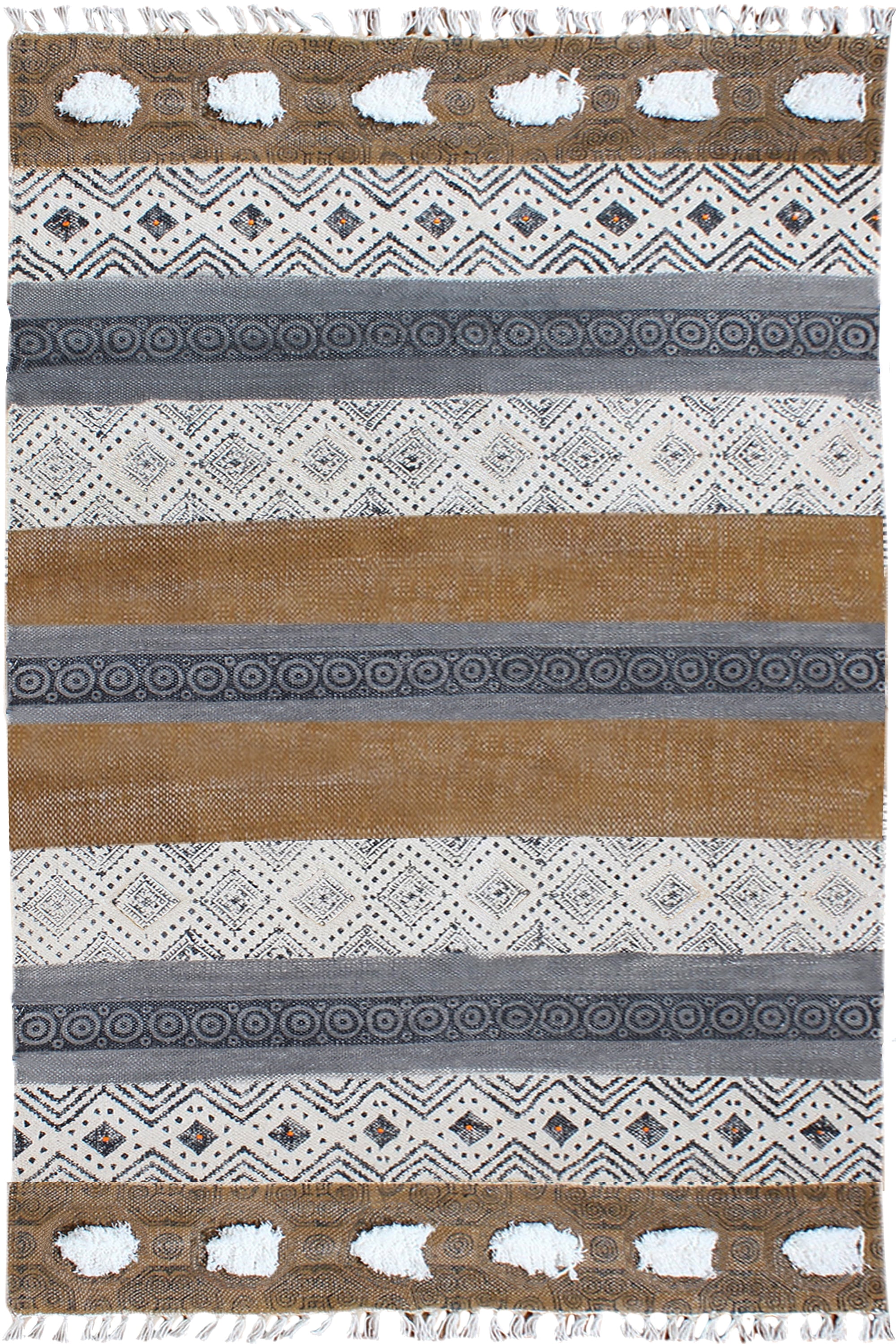 Casavani Handwoven Brown Cotton Dhurrie Hallway Stair And Kitchen ...