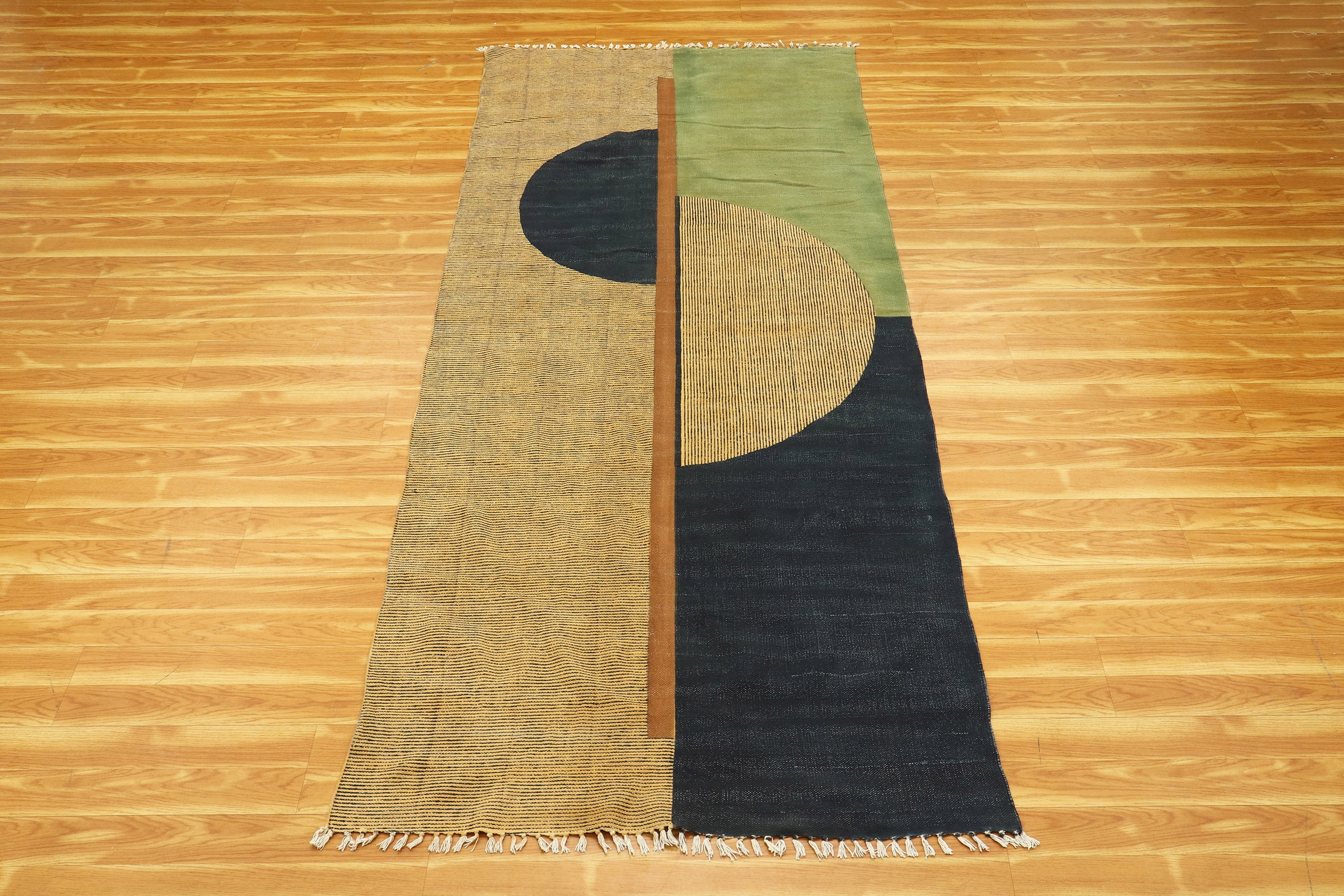 Casavani Handwoven Brown Hallway Stair Runner Area Rugs 5x10 feet ...