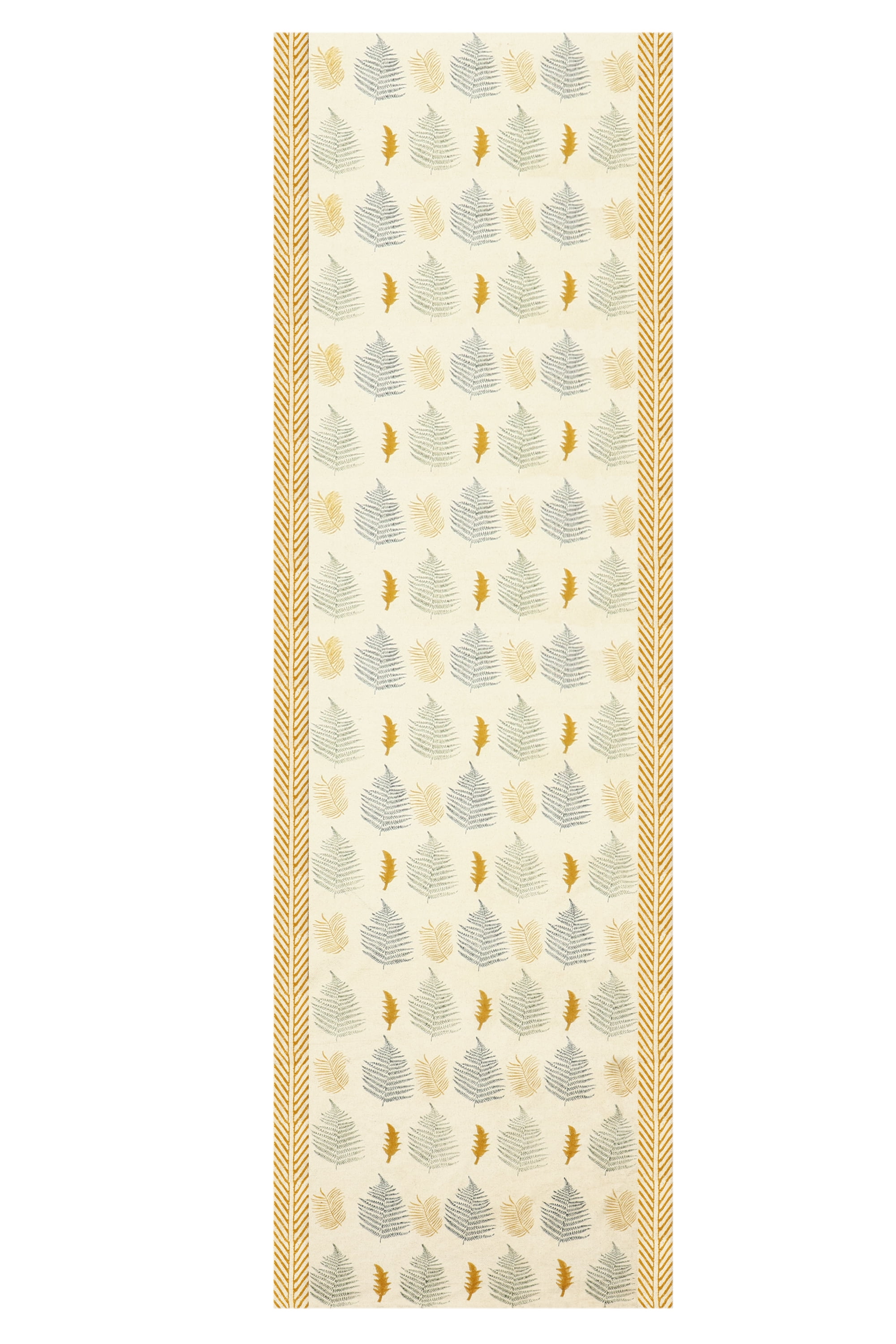 Casavani Handwoven Floral Green Dhurrie Square Cotton Area Rug Bedroom ...