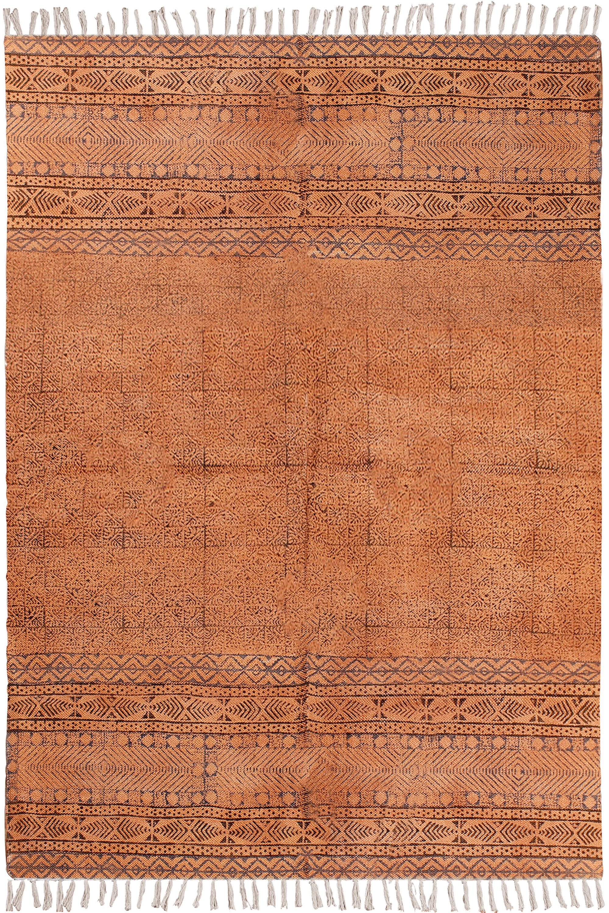 Casavani Brown Home Decor Carpet Pure Cotton Dhurrie Traditional Kilim ...
