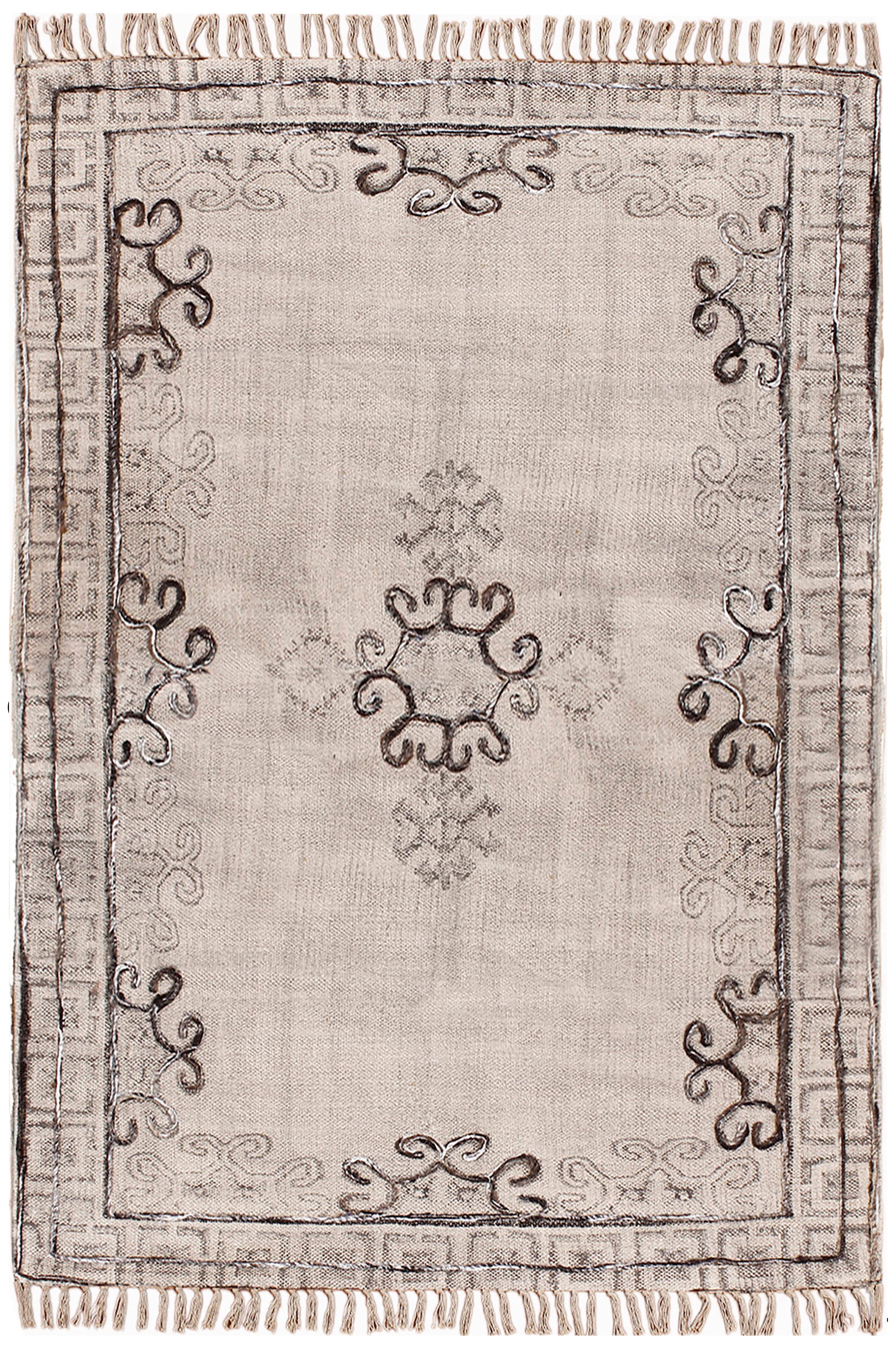 Casavani Indian Beige Color Printed Rug Geometric Kitchen Area Carpet ...