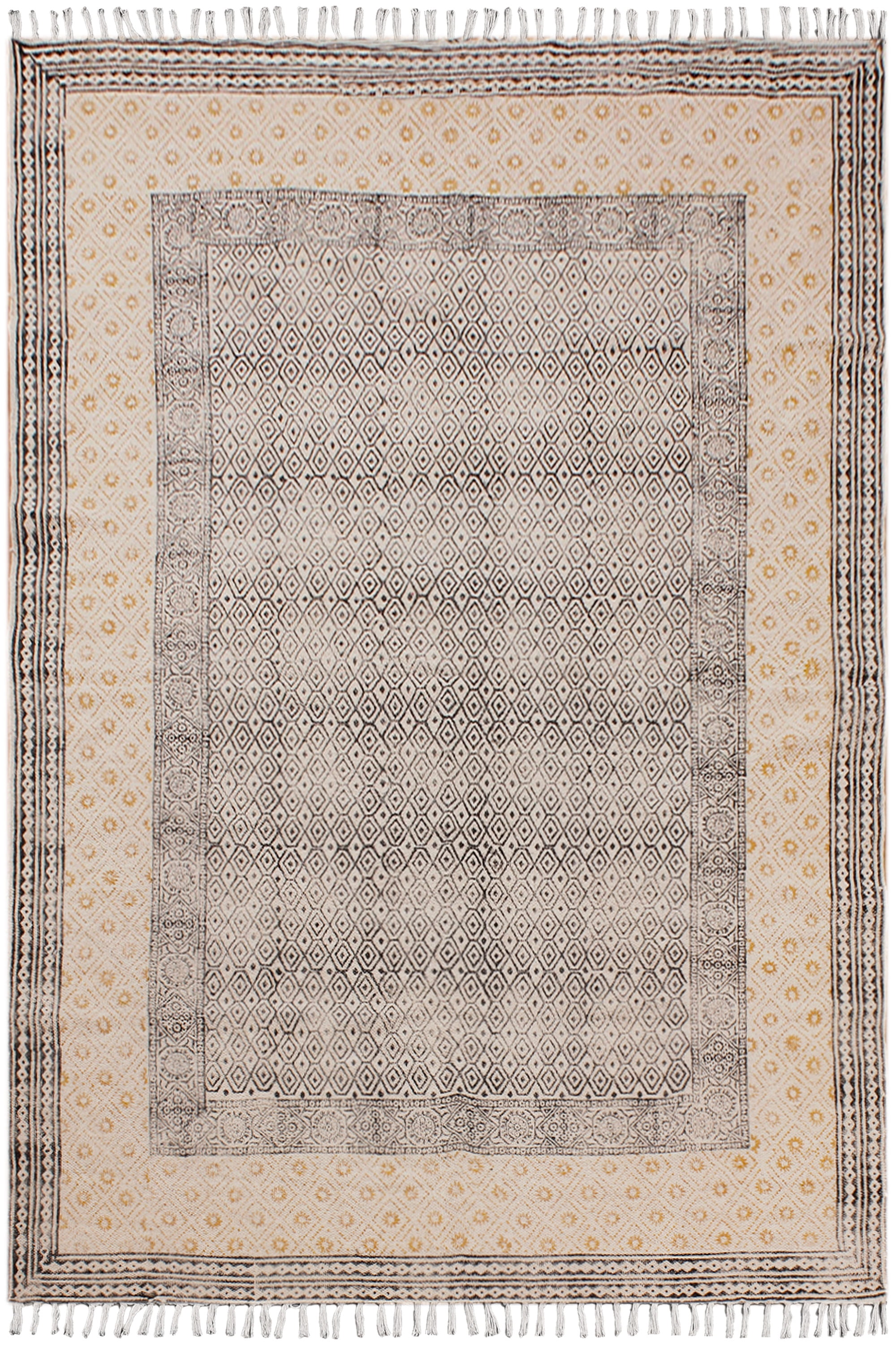 Casavani Indian Garden Mat Dining Room Rug,Beige 11x11 feet - Walmart.com