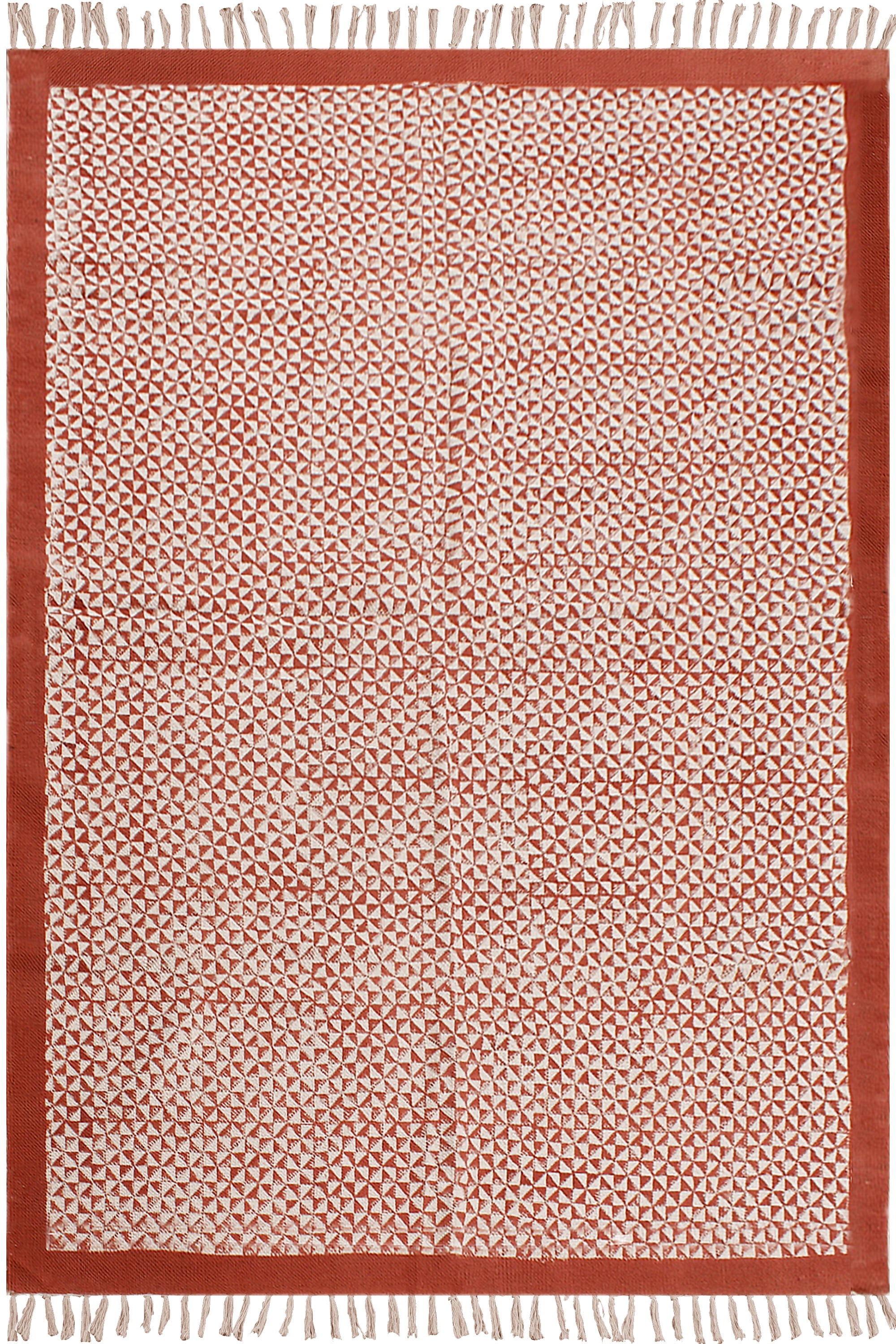 Casavani Indian Handmade Cotton Bedroom Rug,Red 4x10 feet - Walmart.com