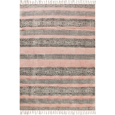 Casavani Handmade Pure Cotton Carpet Flat Weave Kilim Brown Area Rug ...