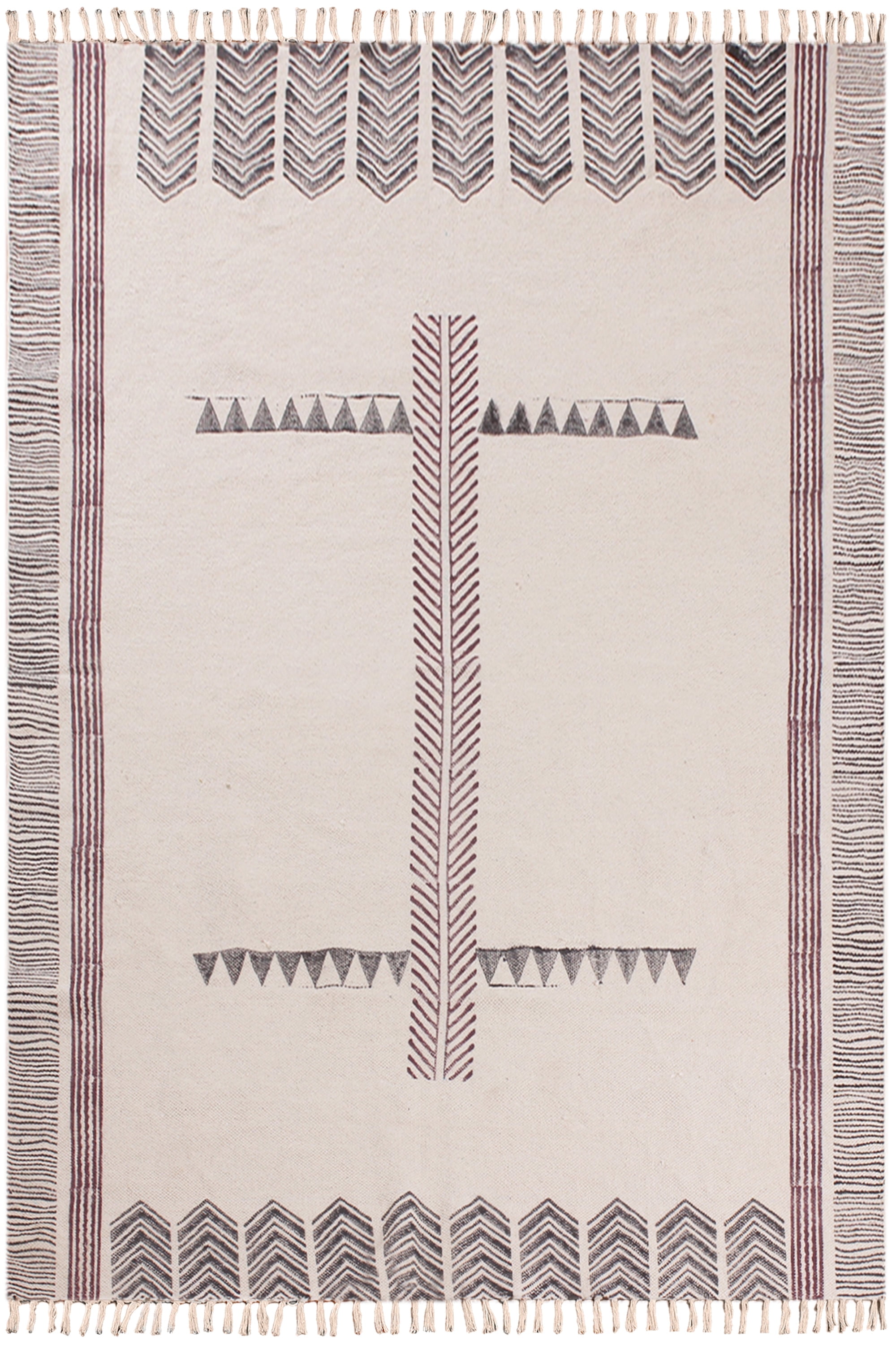 Casavani Indian Handmade Home Décor Area Rug, Beige 4x10 feet - Walmart.com