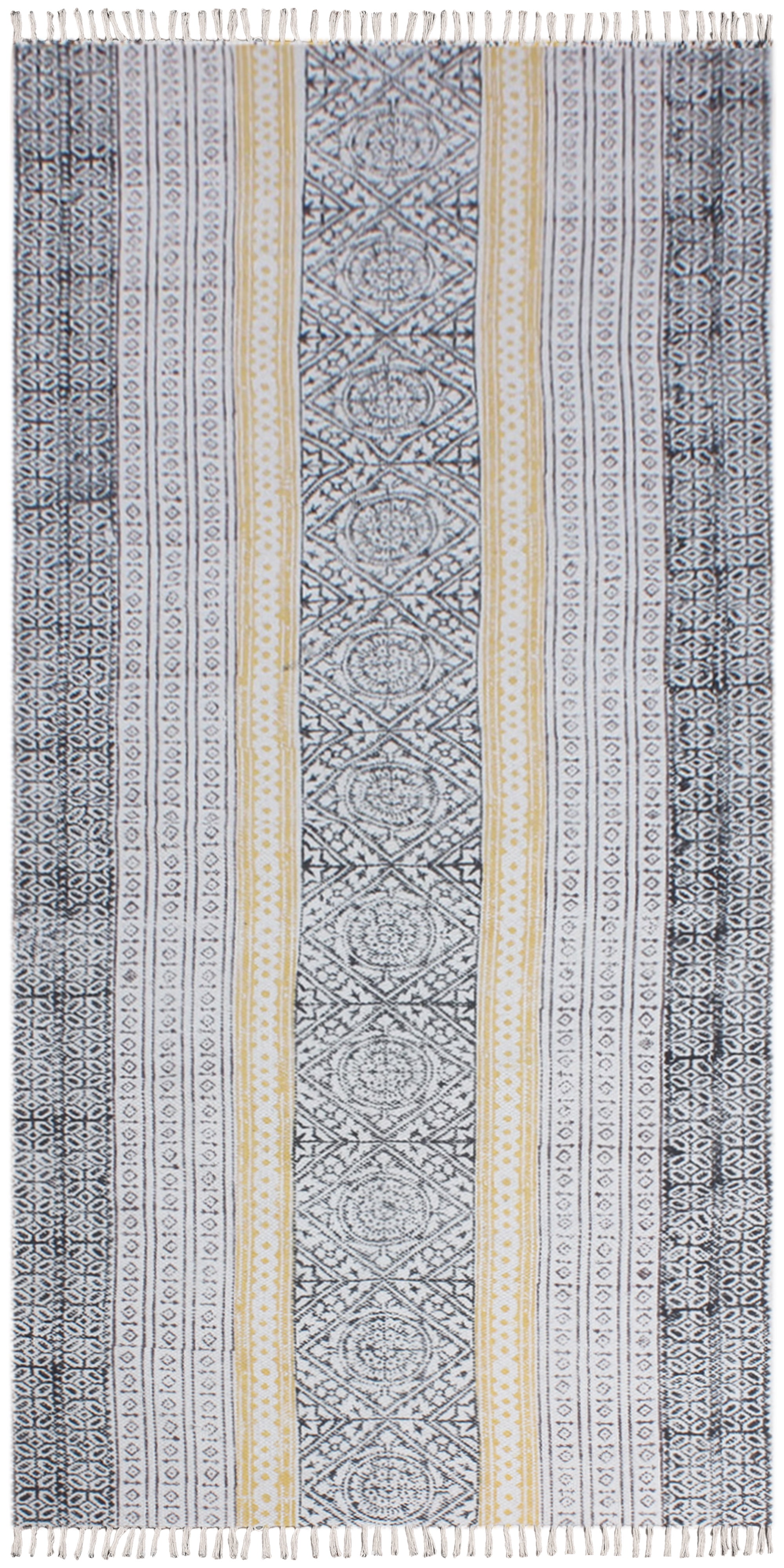 Casavani Indian Handmade Kitchen Floor Rug, Yellow 4x8 ft - Walmart.com
