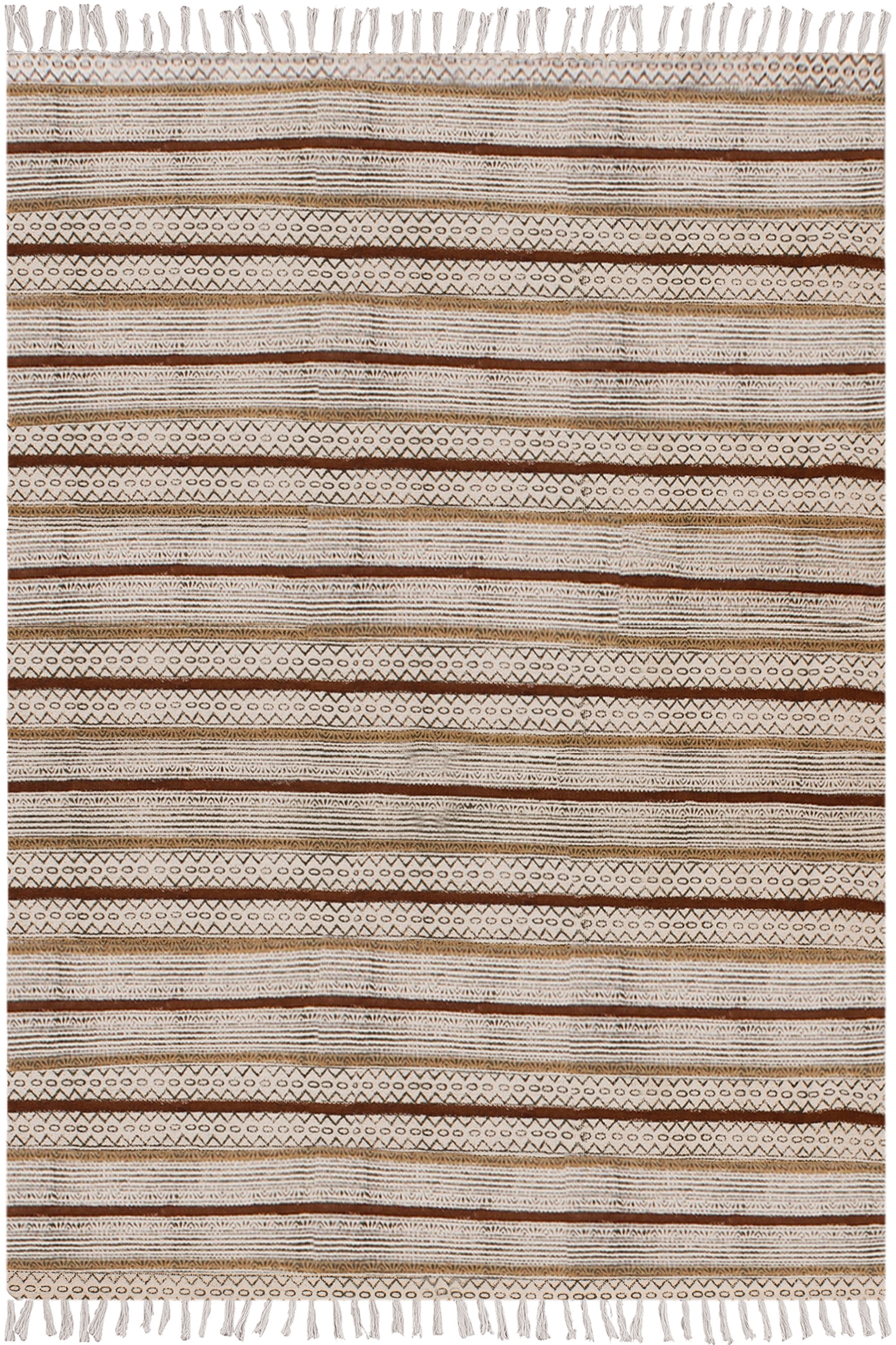 Casavani Indian Pure Cotton Living Room Rug, Brown 5x5 feet - Walmart.com
