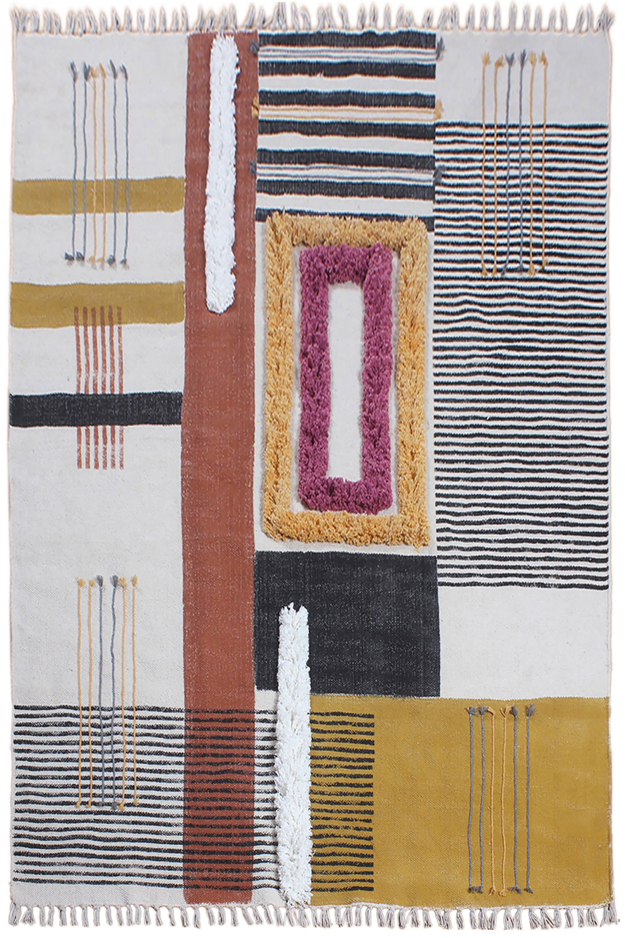 Casavani Indian Yellow Garden Mat Kids Playroom Carpet Dining Room Rug ...