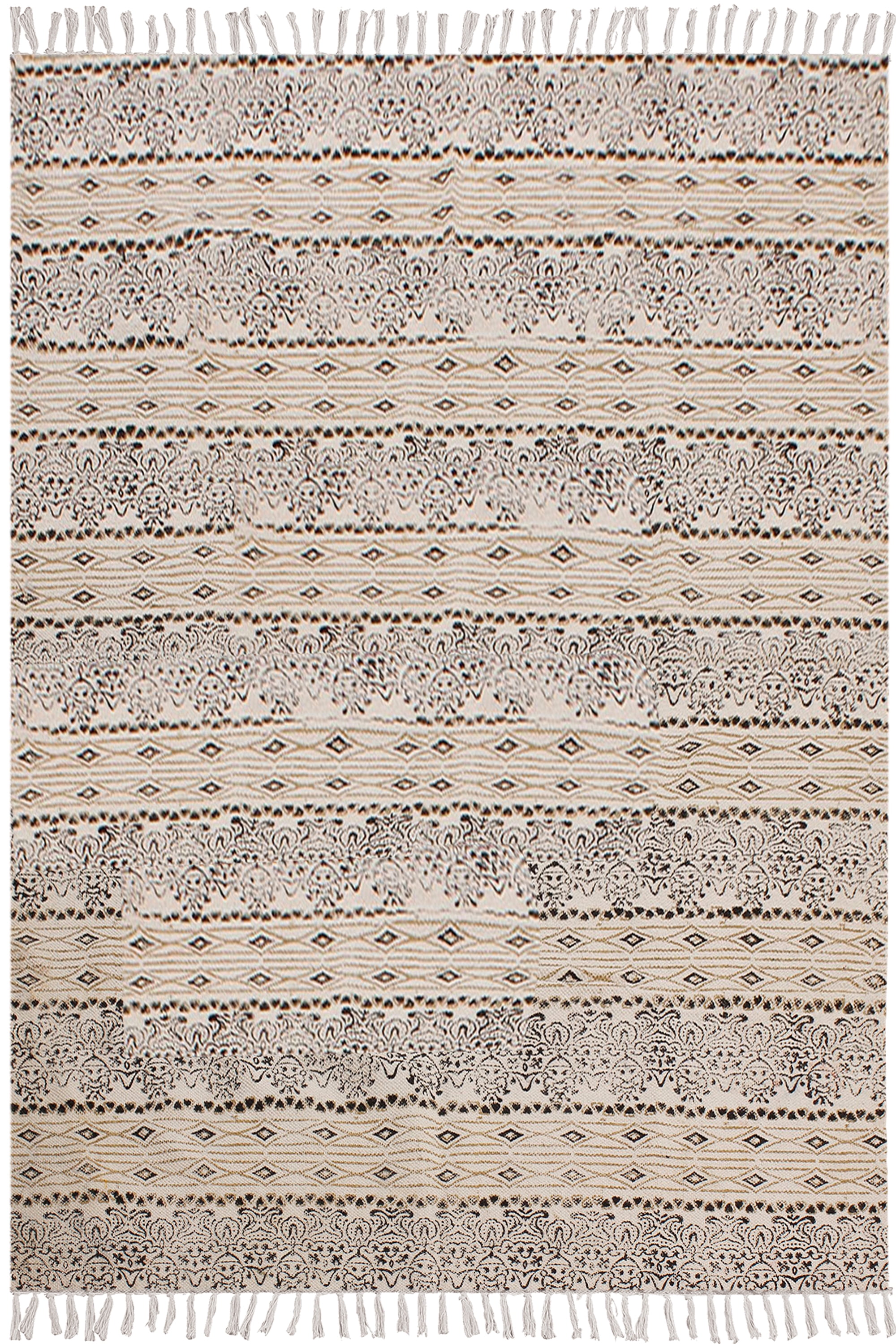 Casavani Moroccan Cotton Living Room Rugs,Black 3x3 feet - Walmart.com