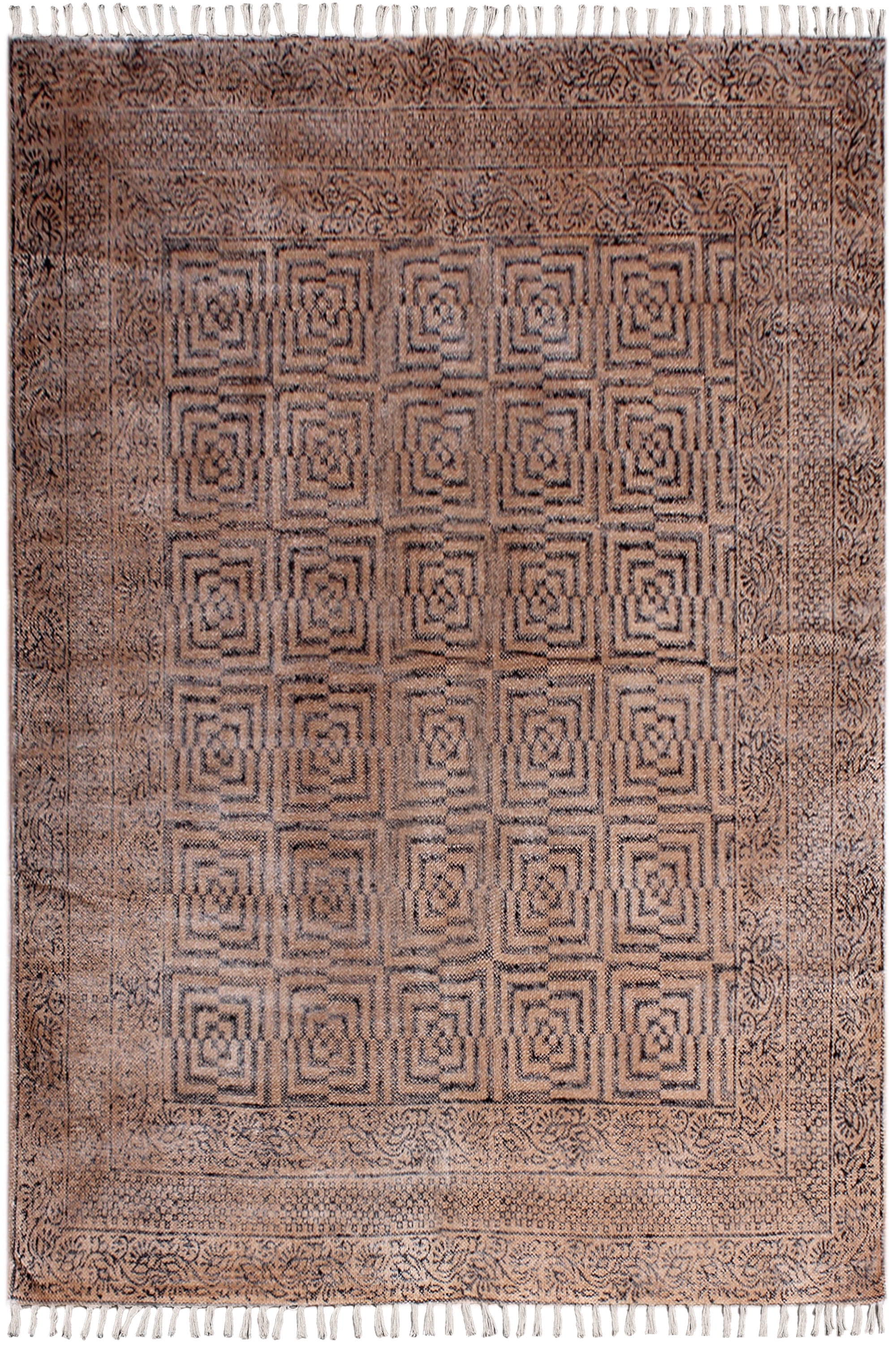 Casavani Outdoor Patio Children Playroom Rug, Brown 5x10 feet - Walmart.com