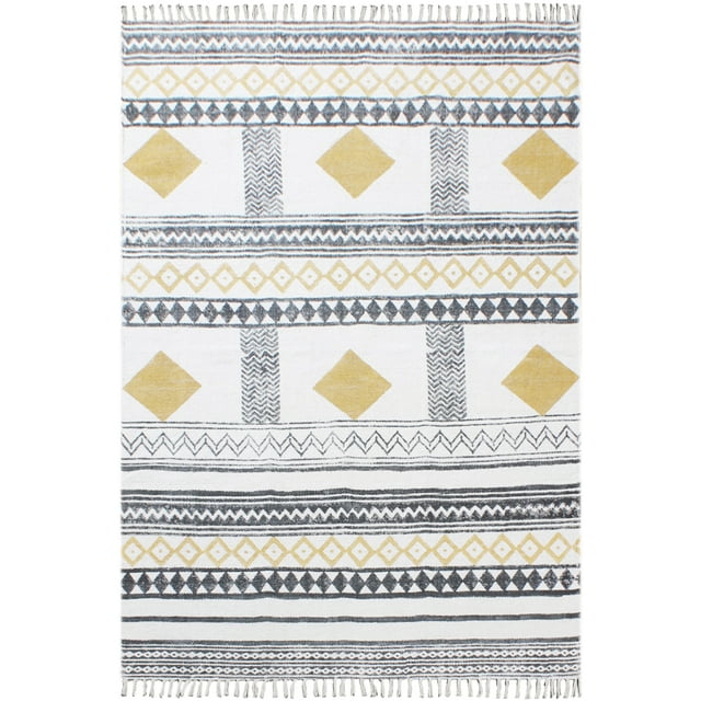 Casavani Outdoor Patio Dining room rug , Yellow 9x15 feet - Walmart.com