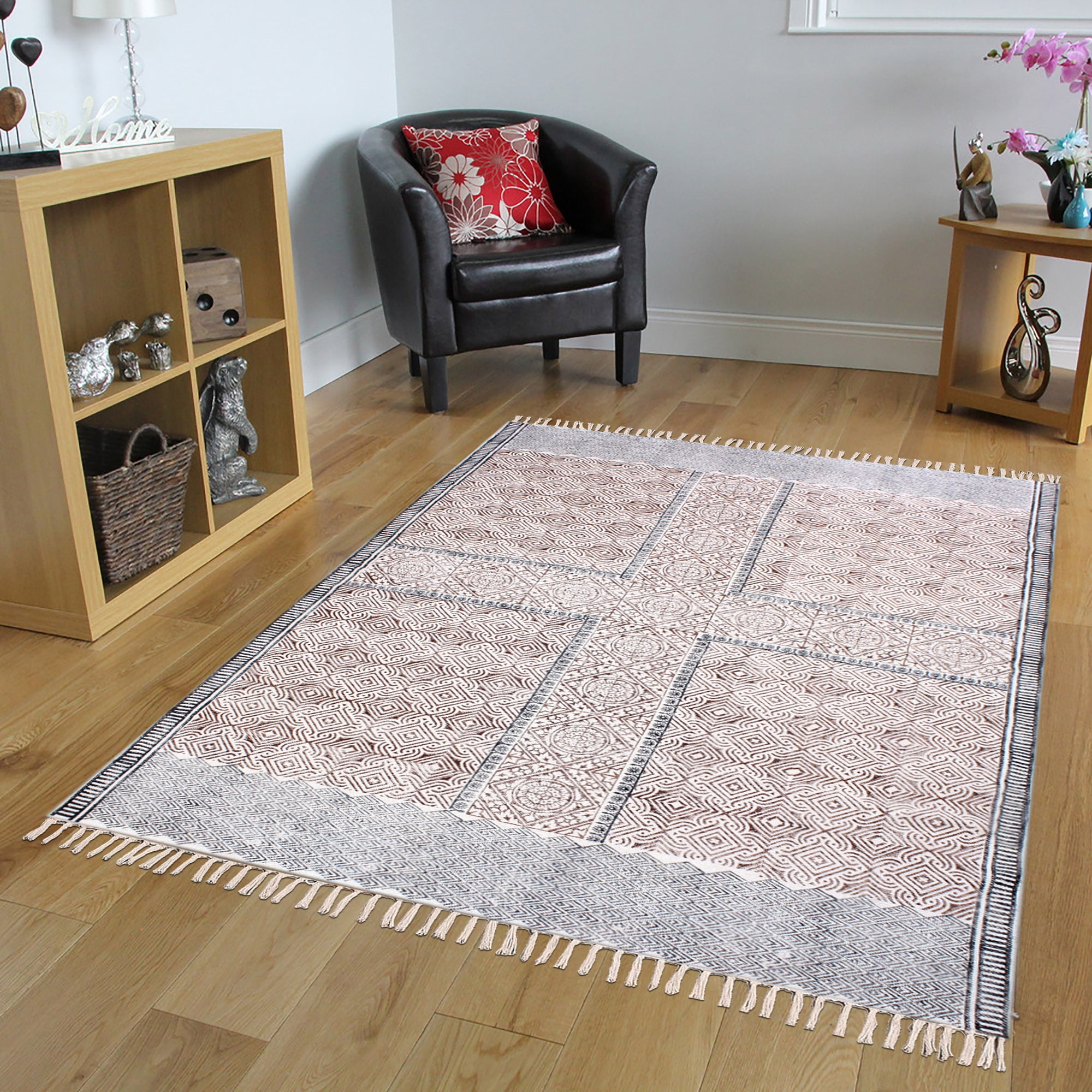 Casavani Outdoor Patio Rug Yoga Garden Rug, Brown 9x9 feet - Walmart.com