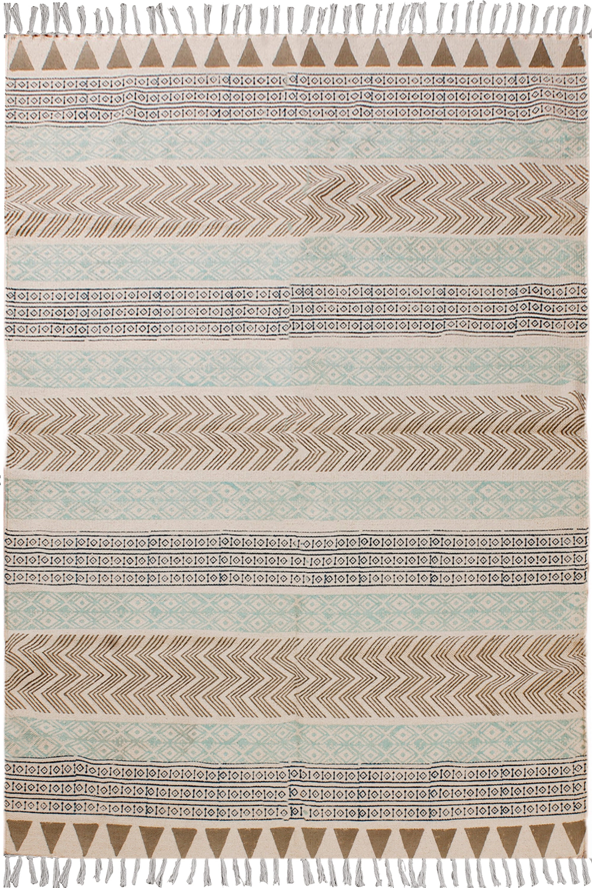 Casavani Pure Cotton Outdoor Yoga Garden Rug, Blue 9x15 feet - Walmart.com