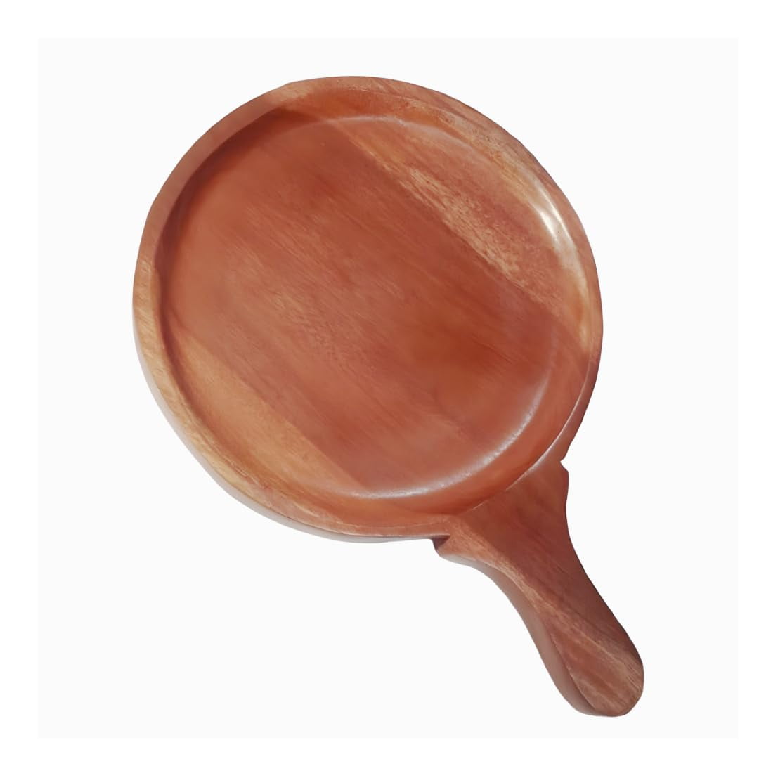 Casavibe Wood Pizza Tray Wooden Pizza Plate Wood servaiving Tray for ...