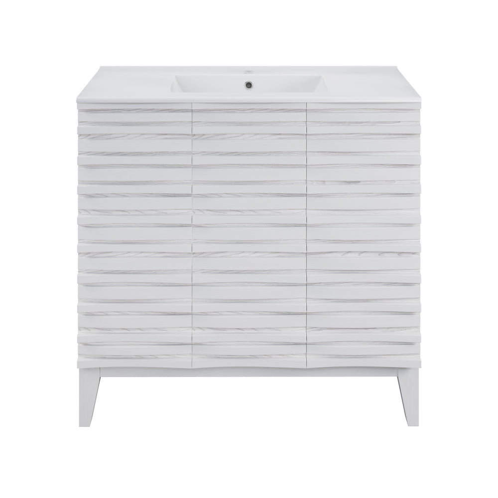 Cascade 36'' Bathroom Vanity in White - Walmart.com