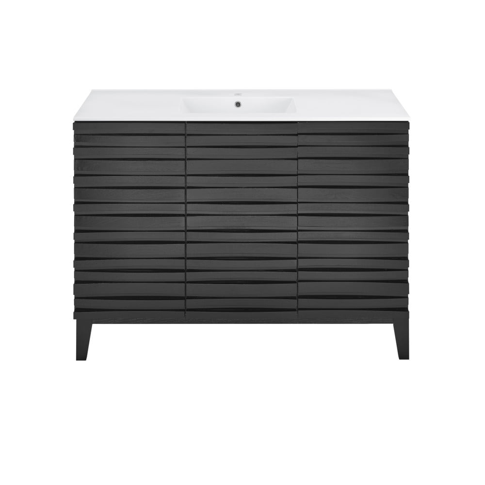 Cascade 48" Bathroom Vanity in Black - Walmart.com