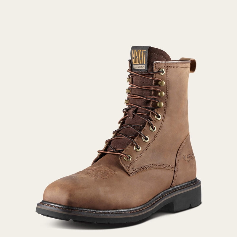 Cascade 8" Wide Square Toe Steel Toe Work Boot - Walmart.com